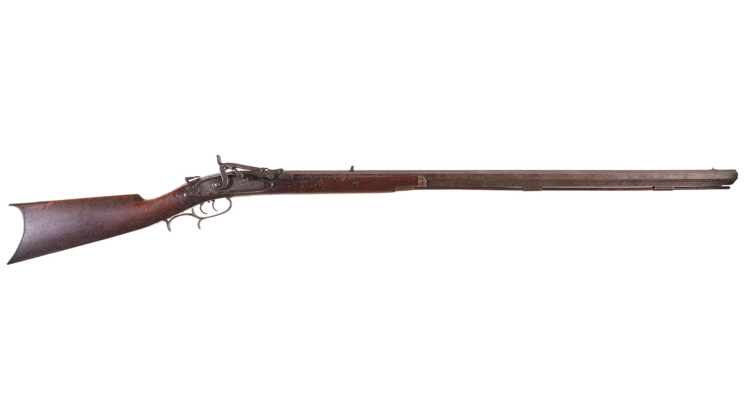 Heston Superposed Load Two-Shot Percussion Rifle | Rock Island Auction