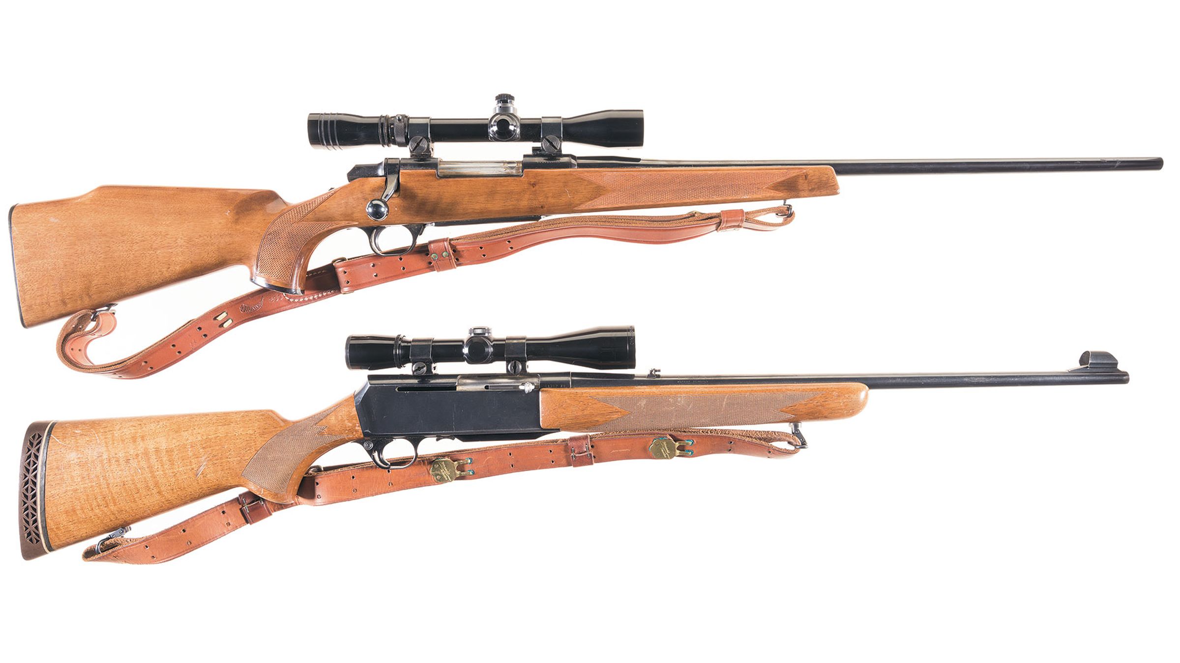 Two Browning Rifles with Scopes | Rock Island Auction