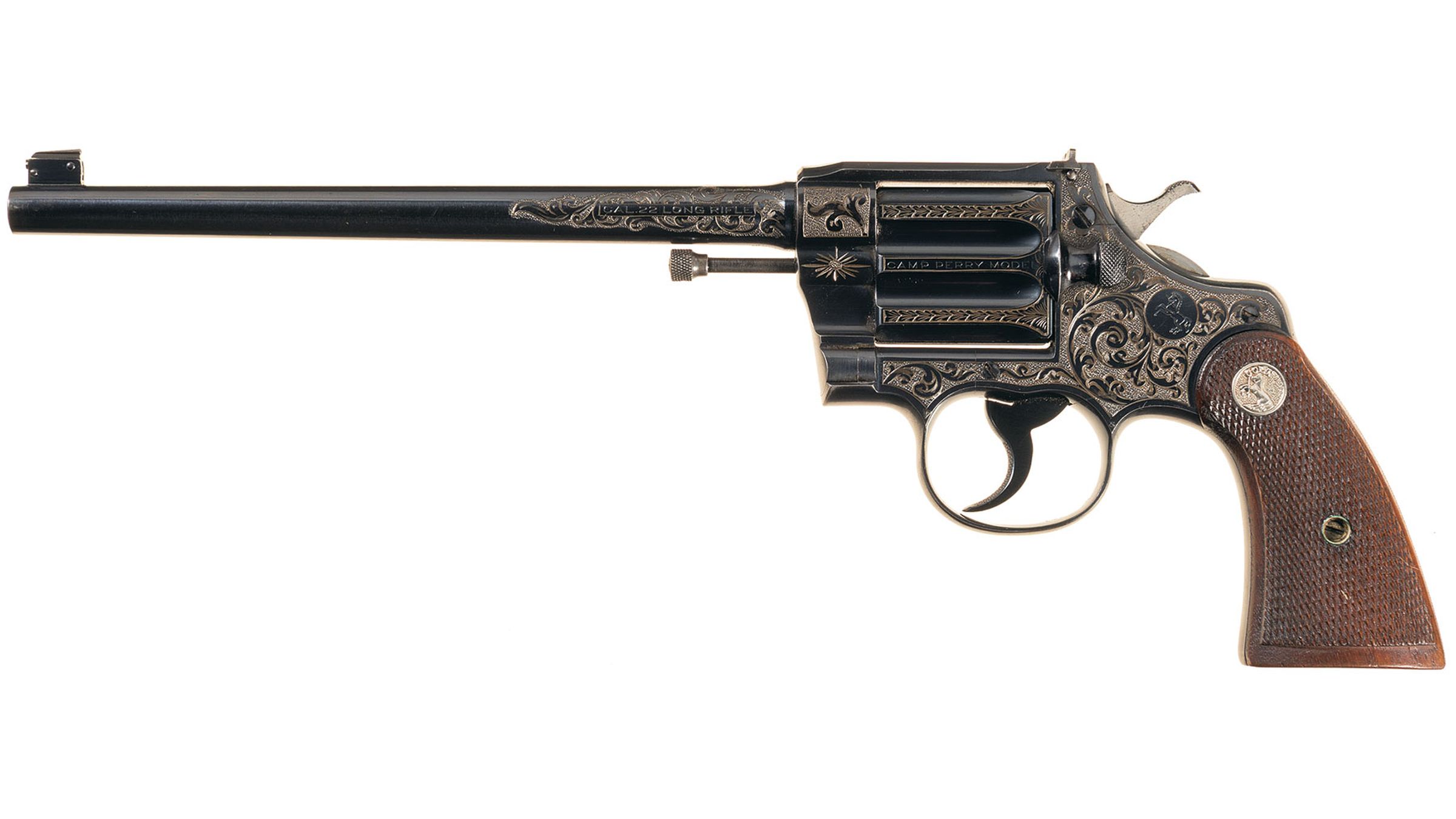 Engraved Colt Camp Perry Model Single Shot Target Pistol | Rock Island ...