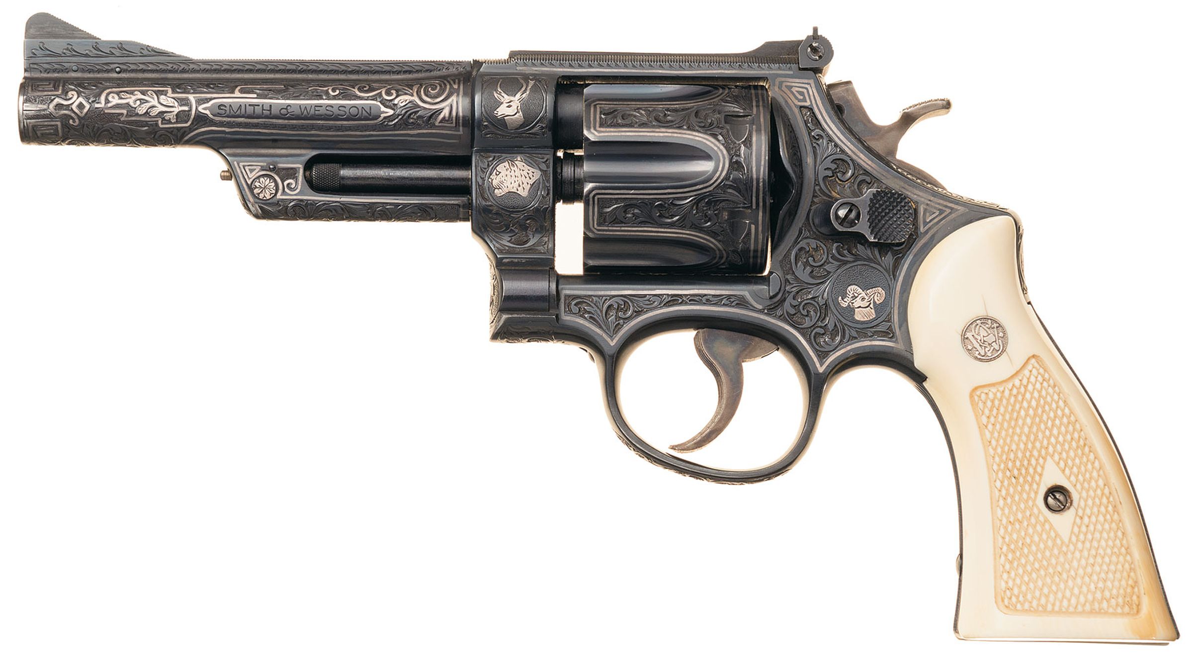 Engraved/Inlaid Smith & Wesson Pre-Model 27 Revolver | Rock Island Auction