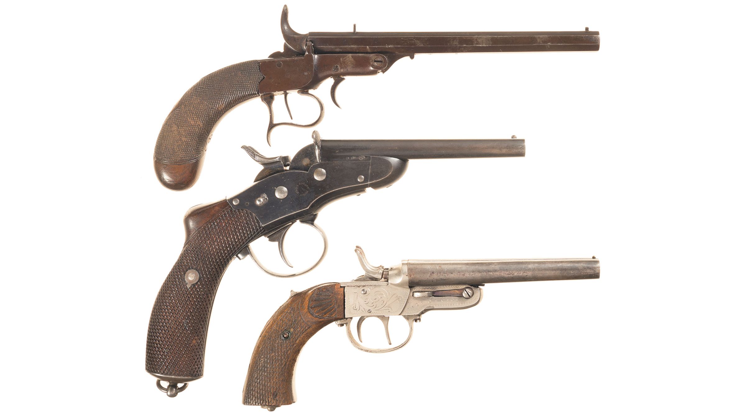 Three Breech Loading Pistols | Rock Island Auction