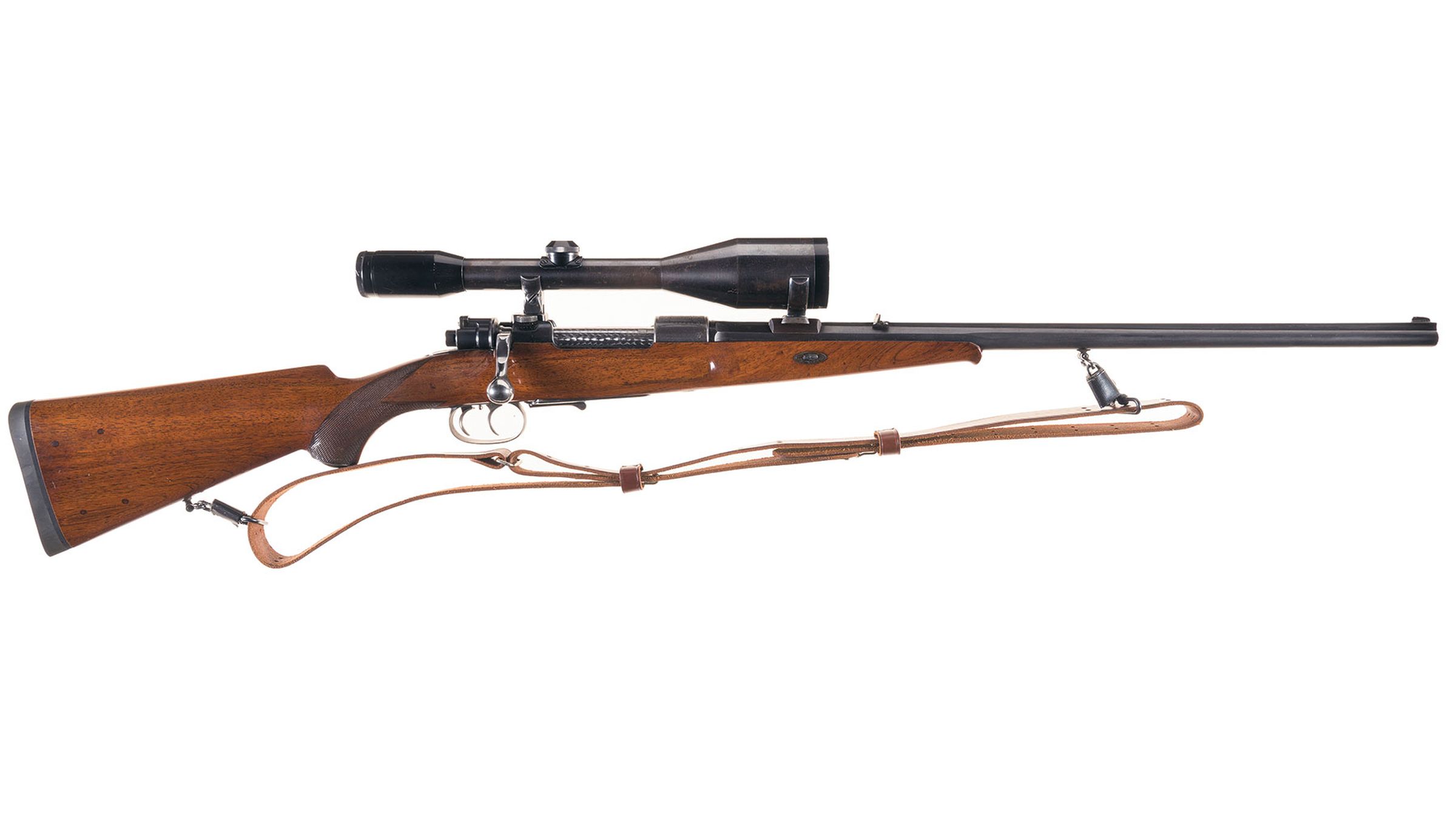 Engraved Mauser Bolt Action Sporting Rifle with Zeiss Scope | Rock ...