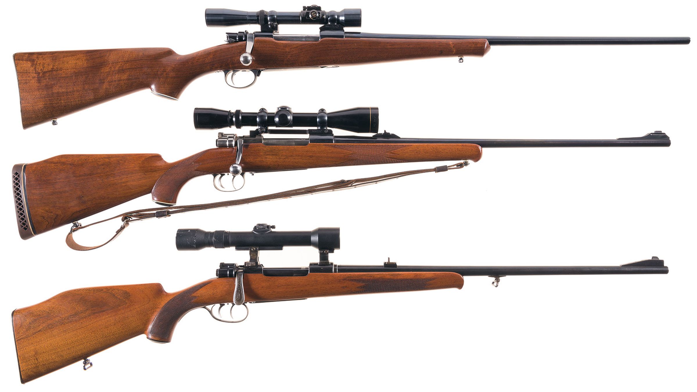 Three Mauser Action Bolt Action Sporting Rifles | Rock Island Auction