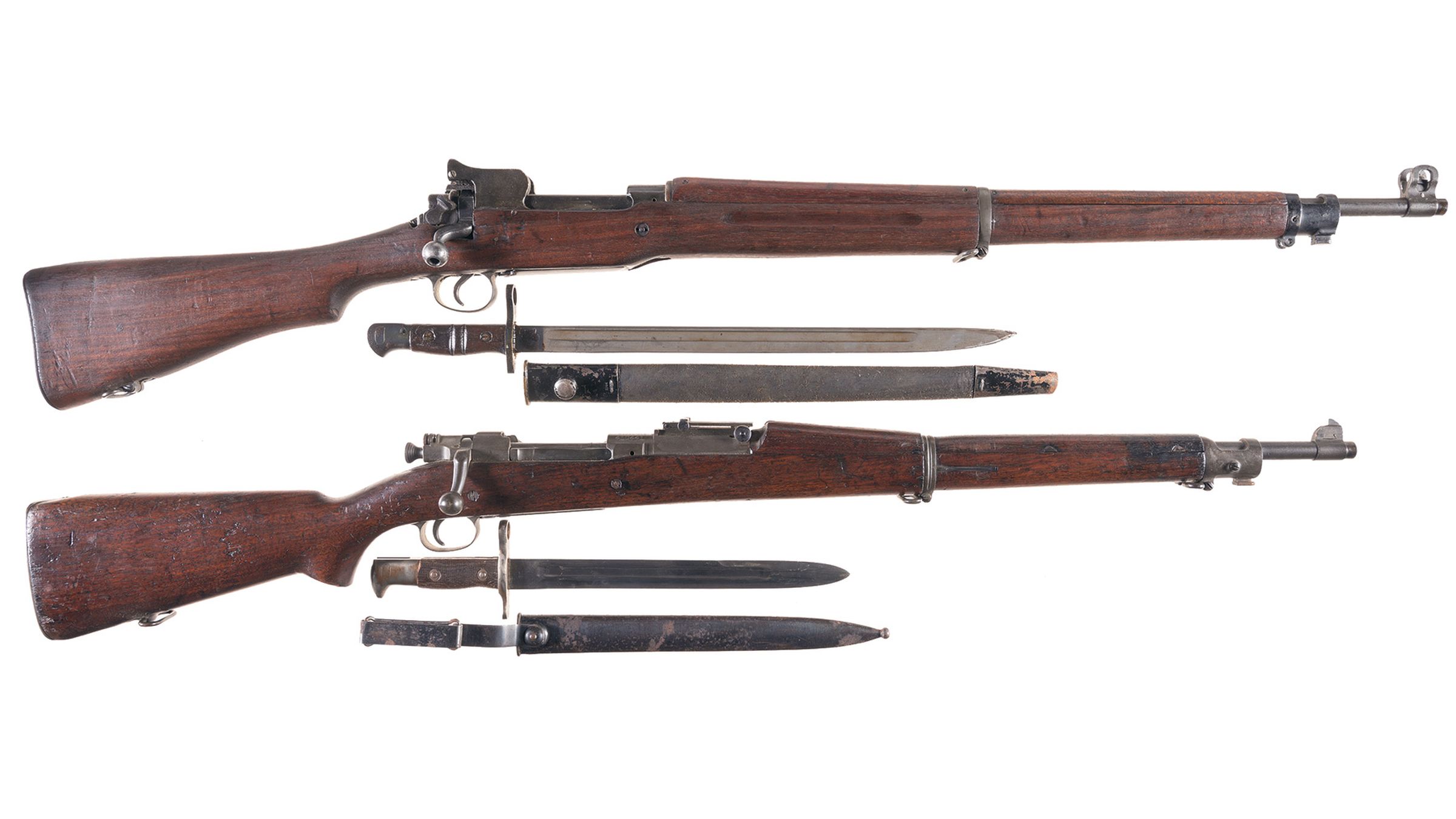 Two U.S. Military Bolt Action Rifles with Bayonets | Rock Island Auction