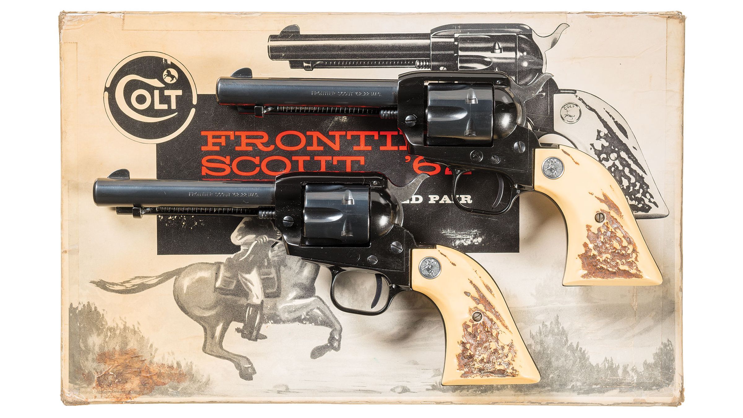 Boxed Pair of Colt Frontier Scout Revolvers with Factory Letter | Rock ...