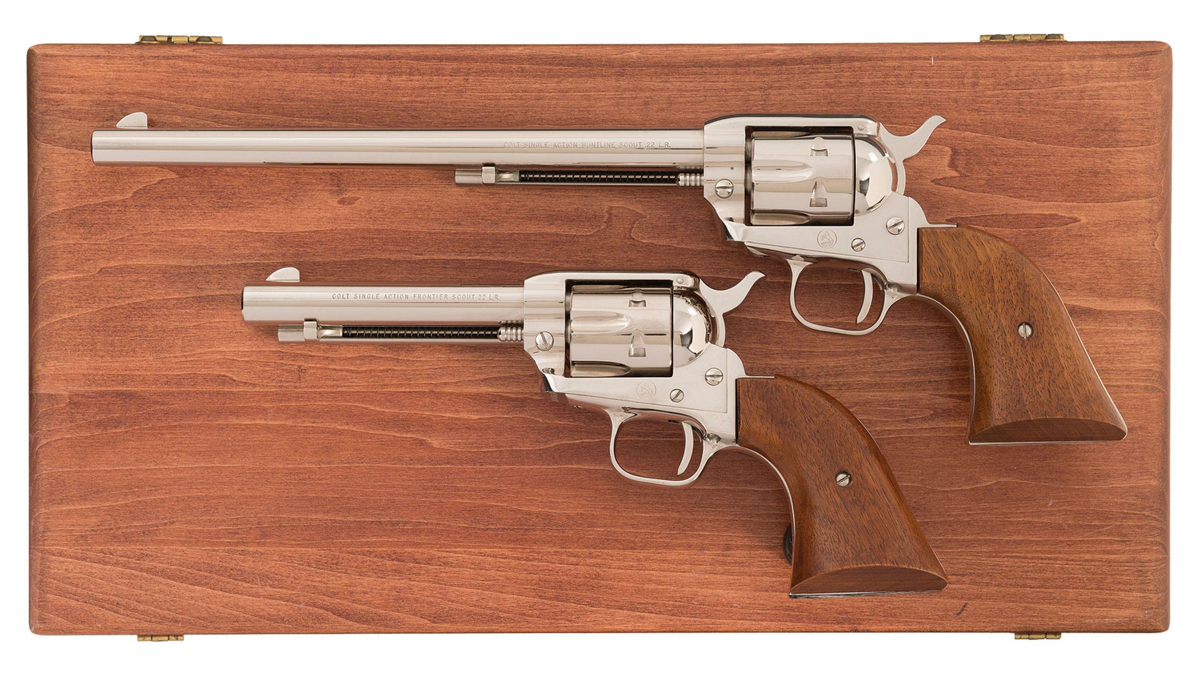 Cased Pair of Colt Frontier Scout Revolvers with Factory Letter | Rock ...