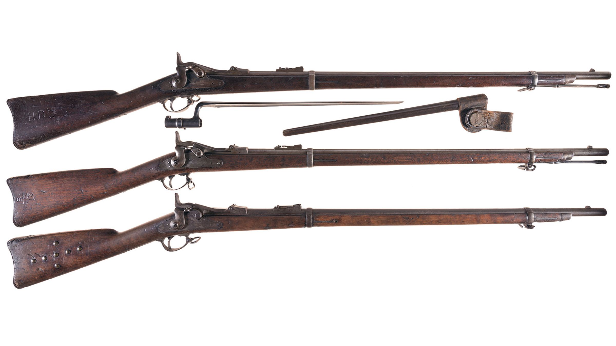 Three U S Springfield Model 1873 Trapdoor Rifles Rock Island Auction