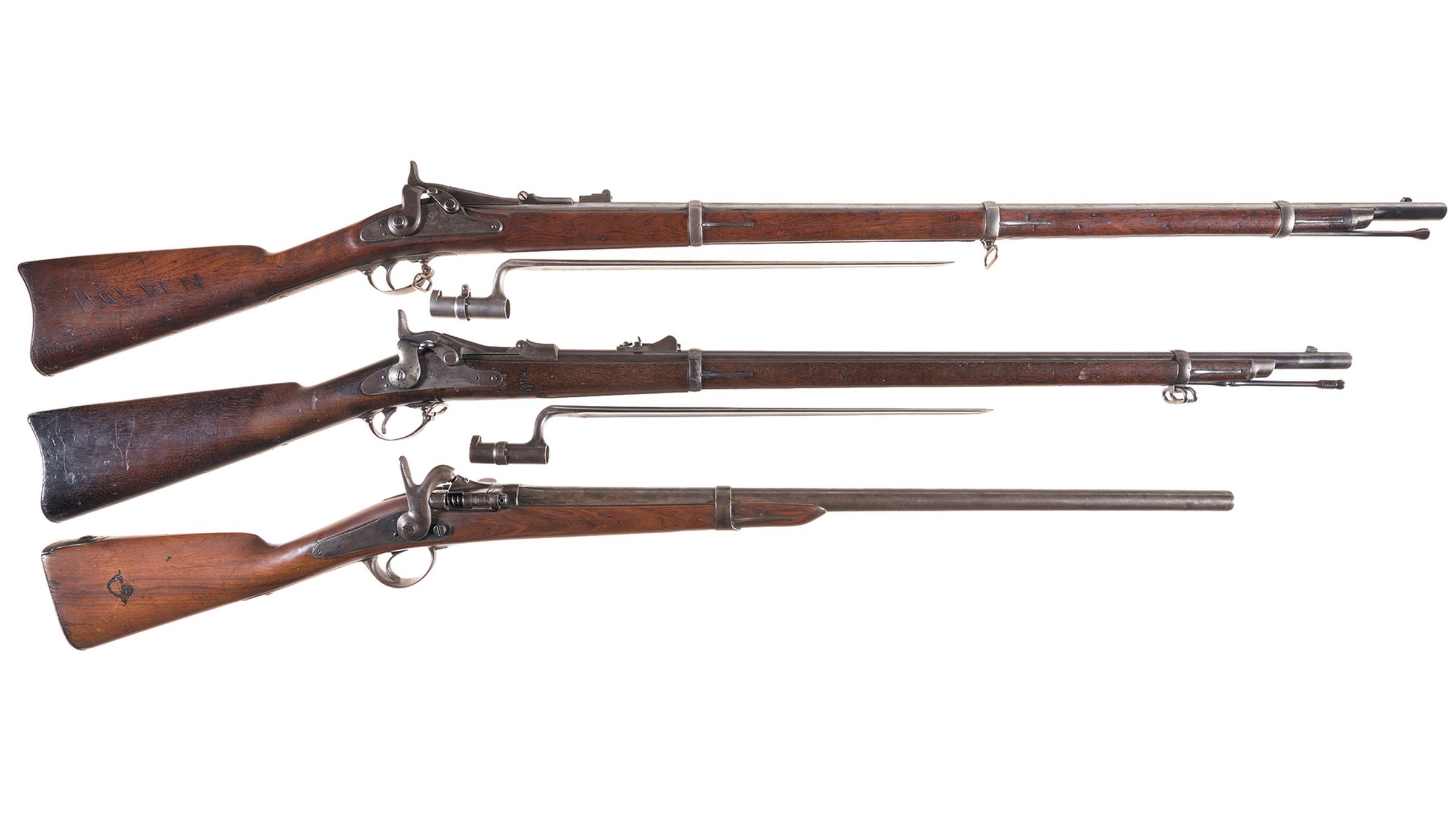 Three Antique Breech Loading Long Guns | Rock Island Auction