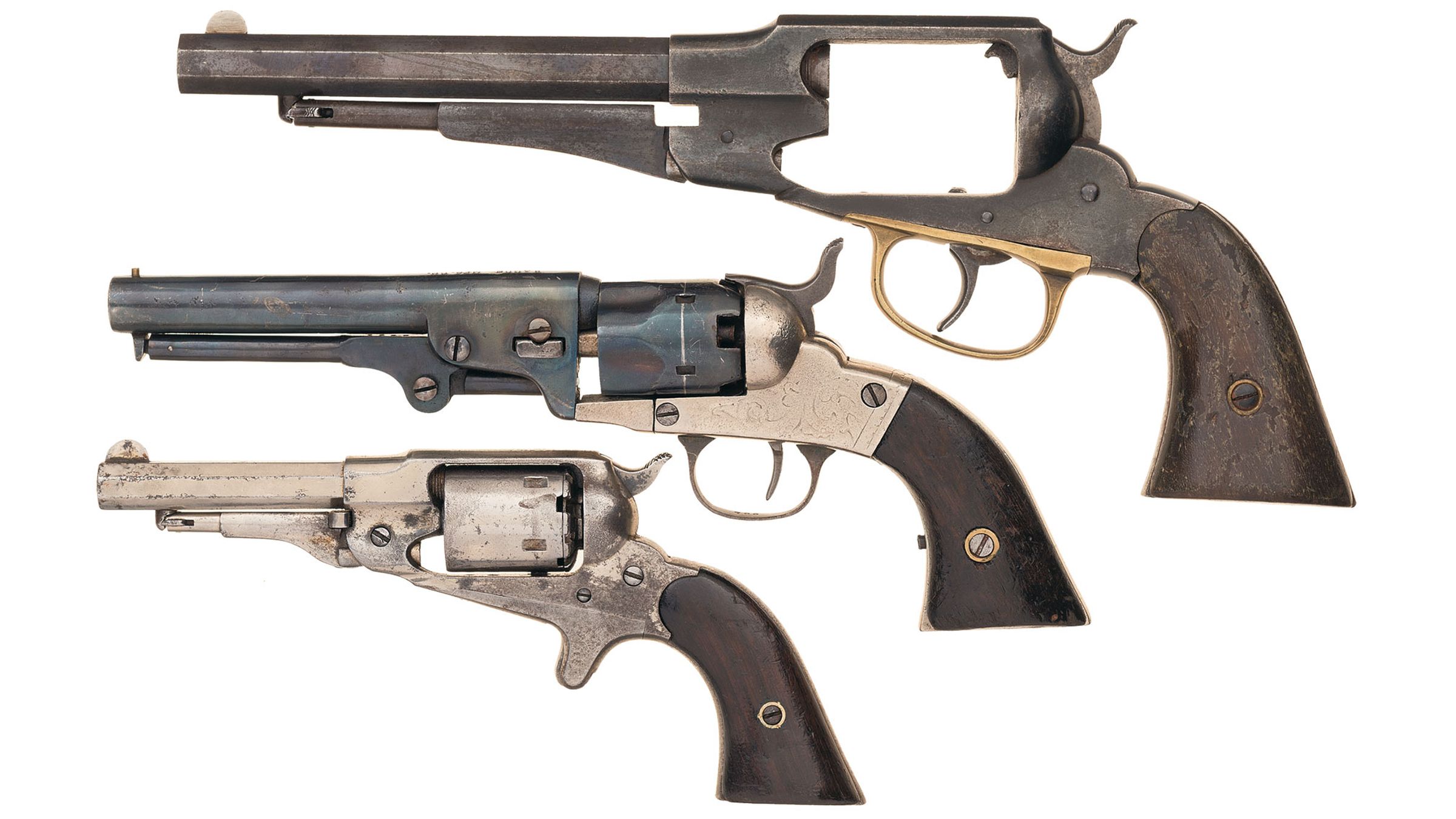 Three Antique American Revolvers | Rock Island Auction