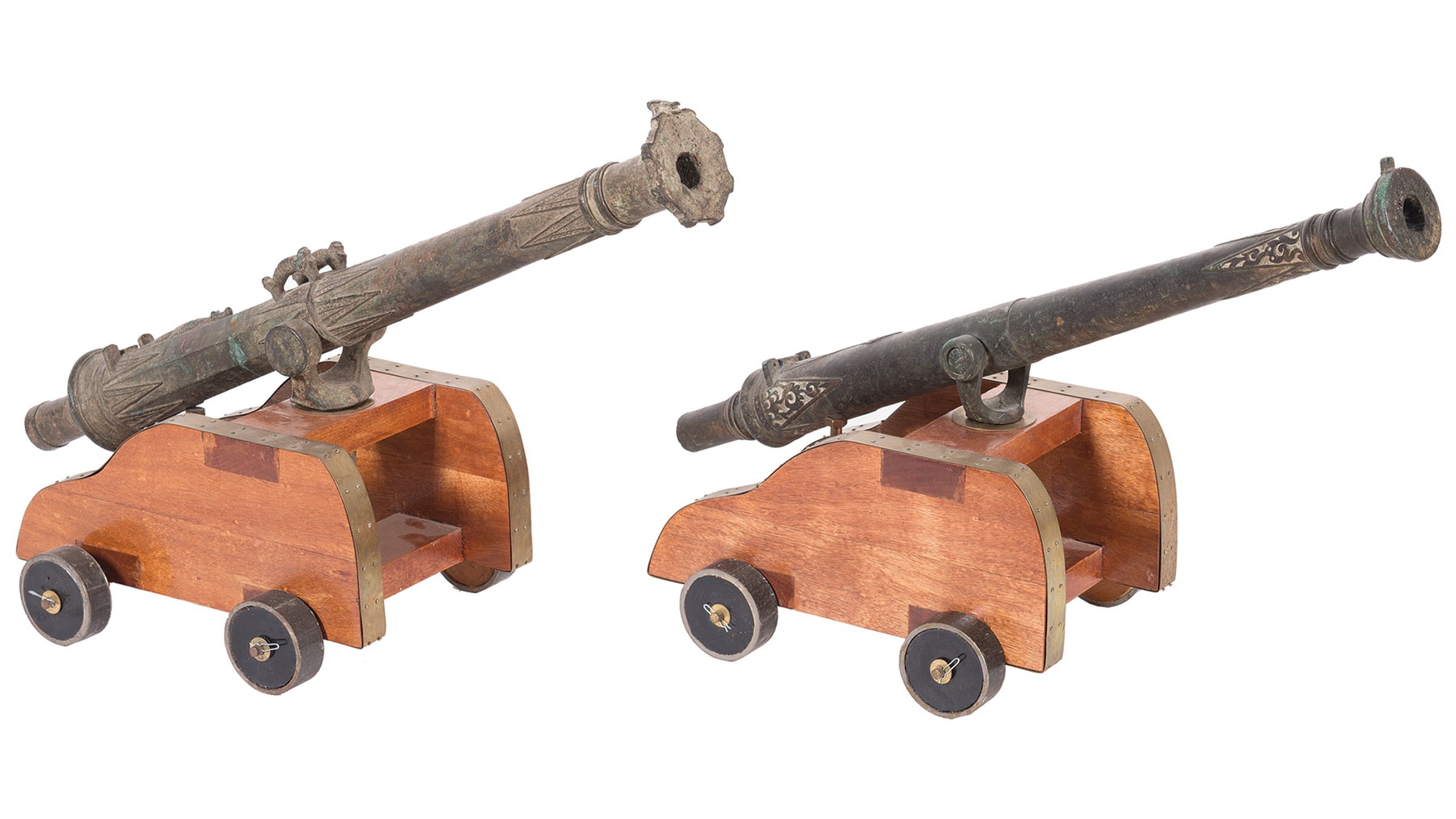 Two Filipino Style Swivel Cannons with Carriages | Rock Island Auction
