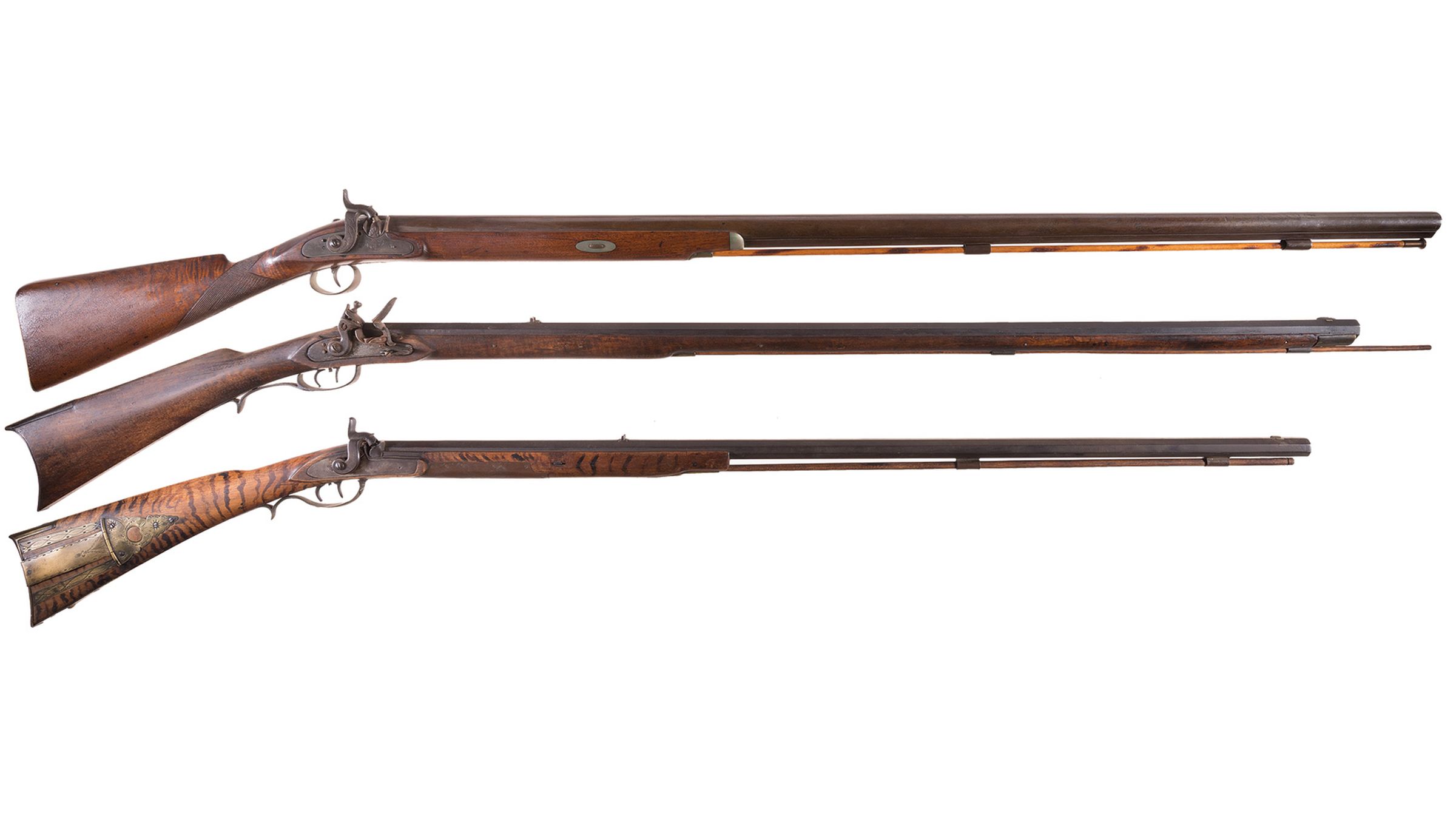 Three Muzzle Loading Long Guns | Rock Island Auction