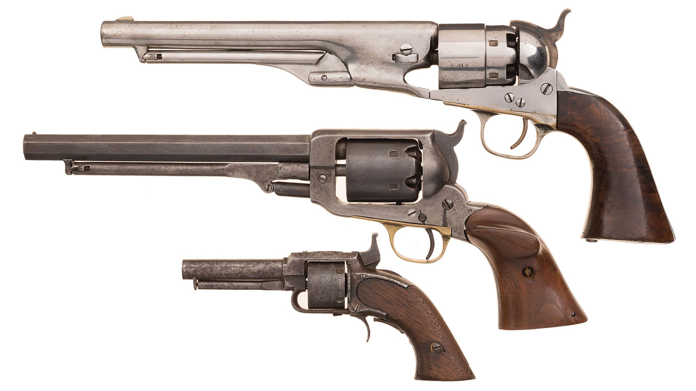 Three Antique American Revolvers | Rock Island Auction