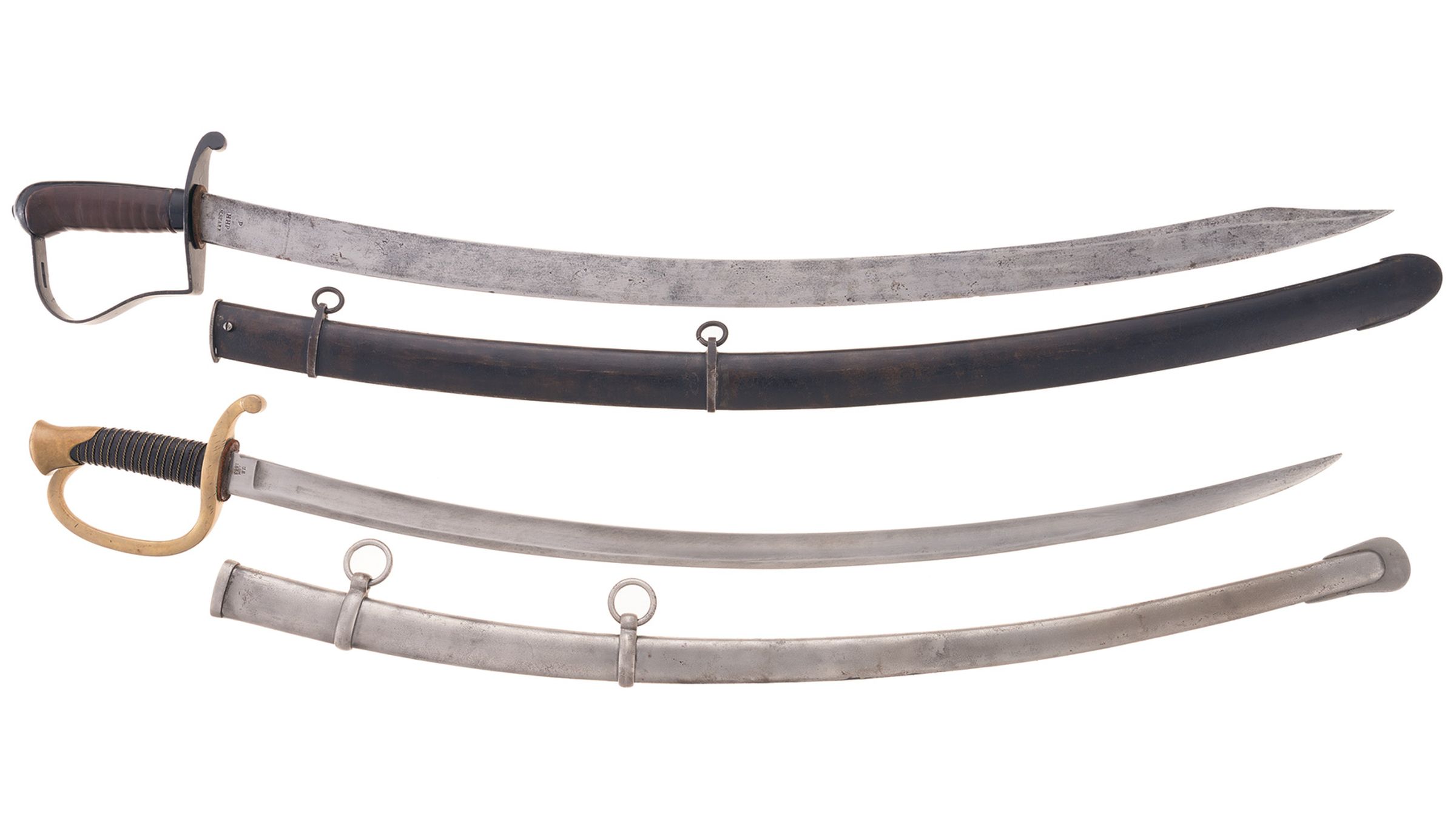 Two Antique U.S. Military Swords with Scabbards | Rock Island Auction