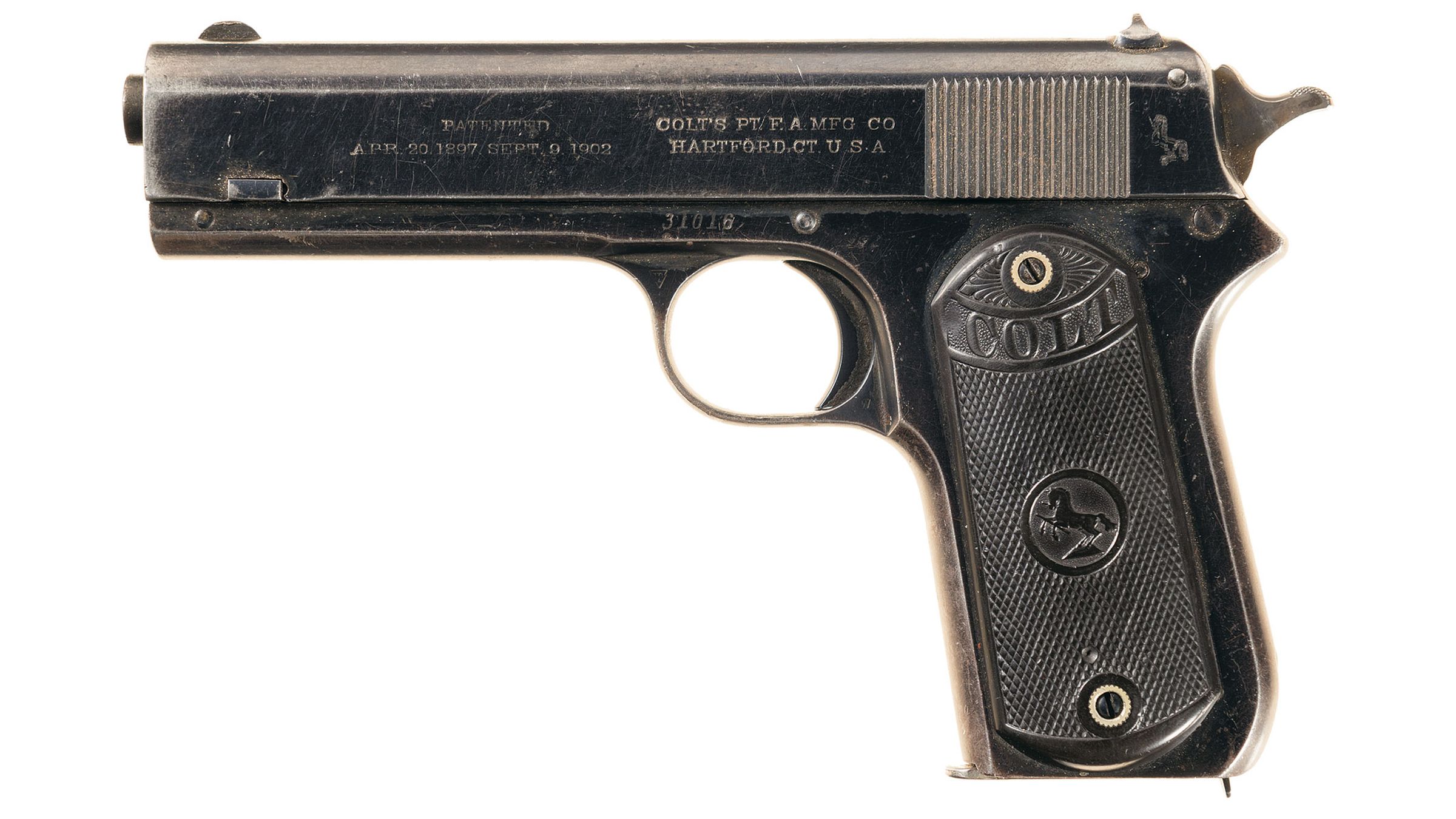 Colt Model 1903 Pocket Hammer Semi-Automatic Pistol | Rock Island Auction