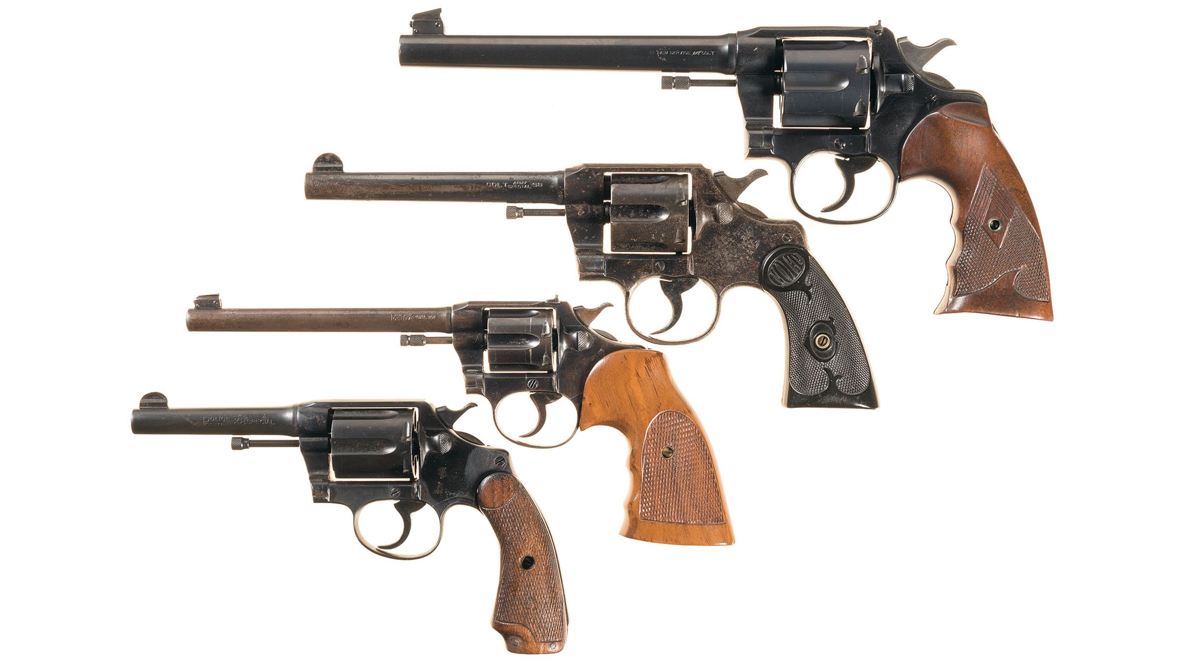 Four Colt Double Action Revolvers | Rock Island Auction