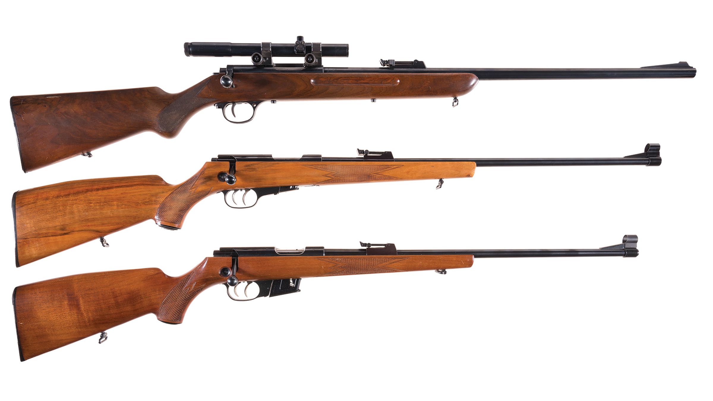 Three Walther Rimfire Bolt Action Rifles | Rock Island Auction