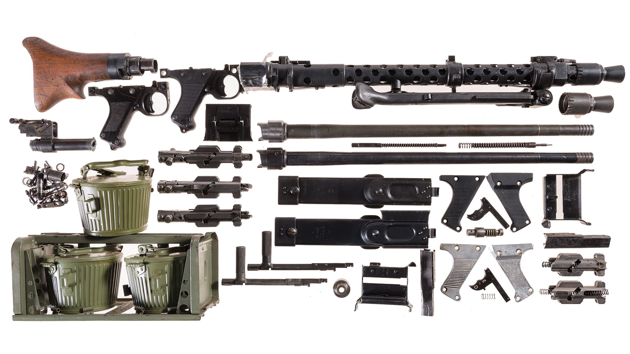 Grouping of German MG34 Machine Gun Parts and Accessories | Rock Island ...