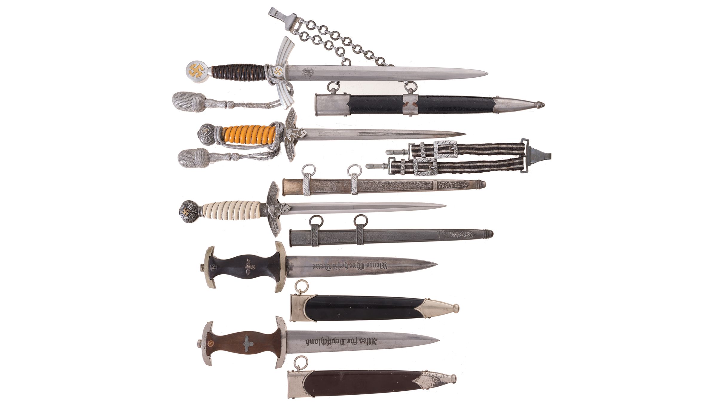 Five Nazi Style Daggers with Sheaths | Rock Island Auction