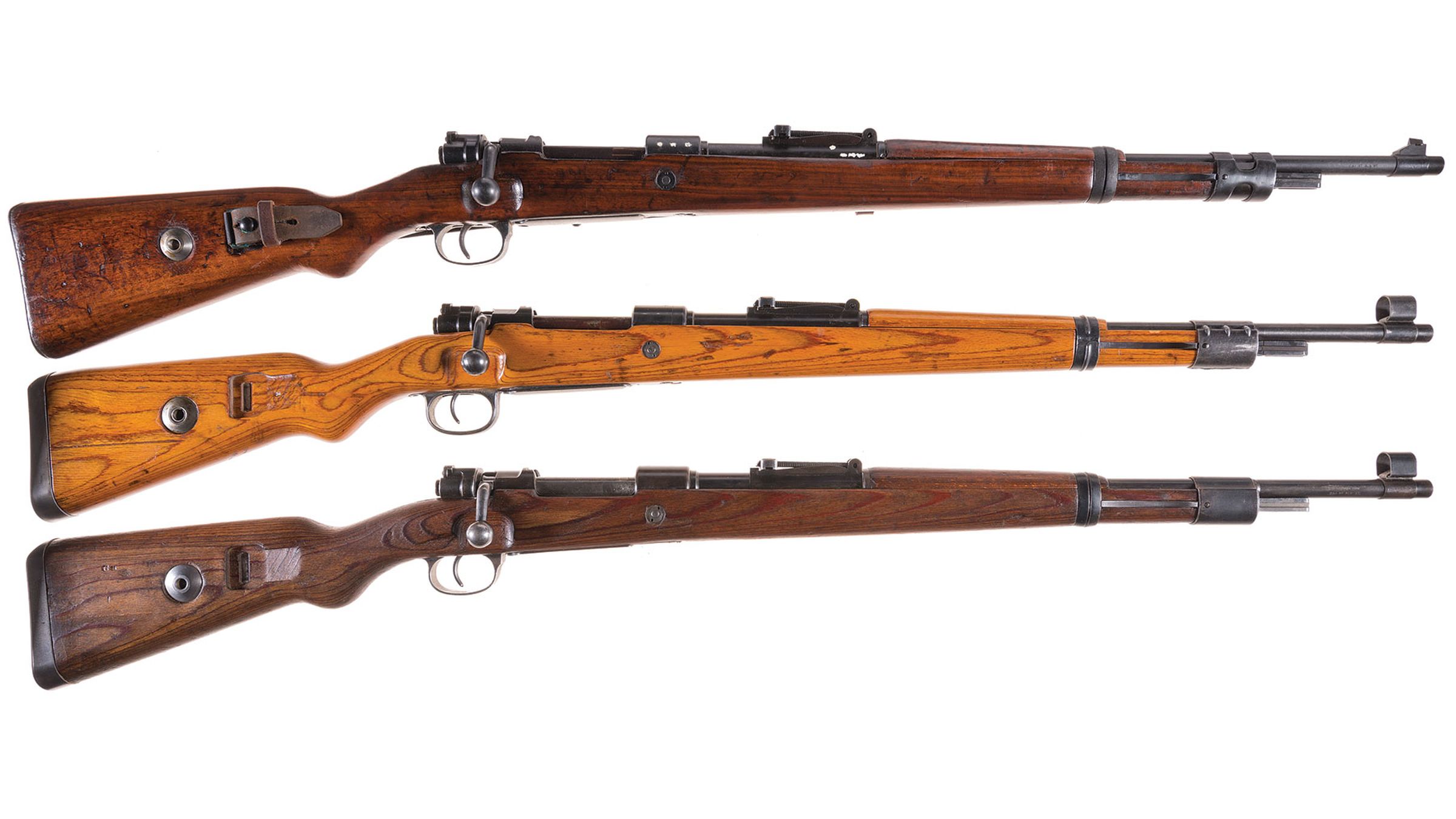 Three Mauser 98 Military Bolt Action Rifles Rock Island Auction three-mauser-98-military-bolt-action-rifles-rock-island-auction