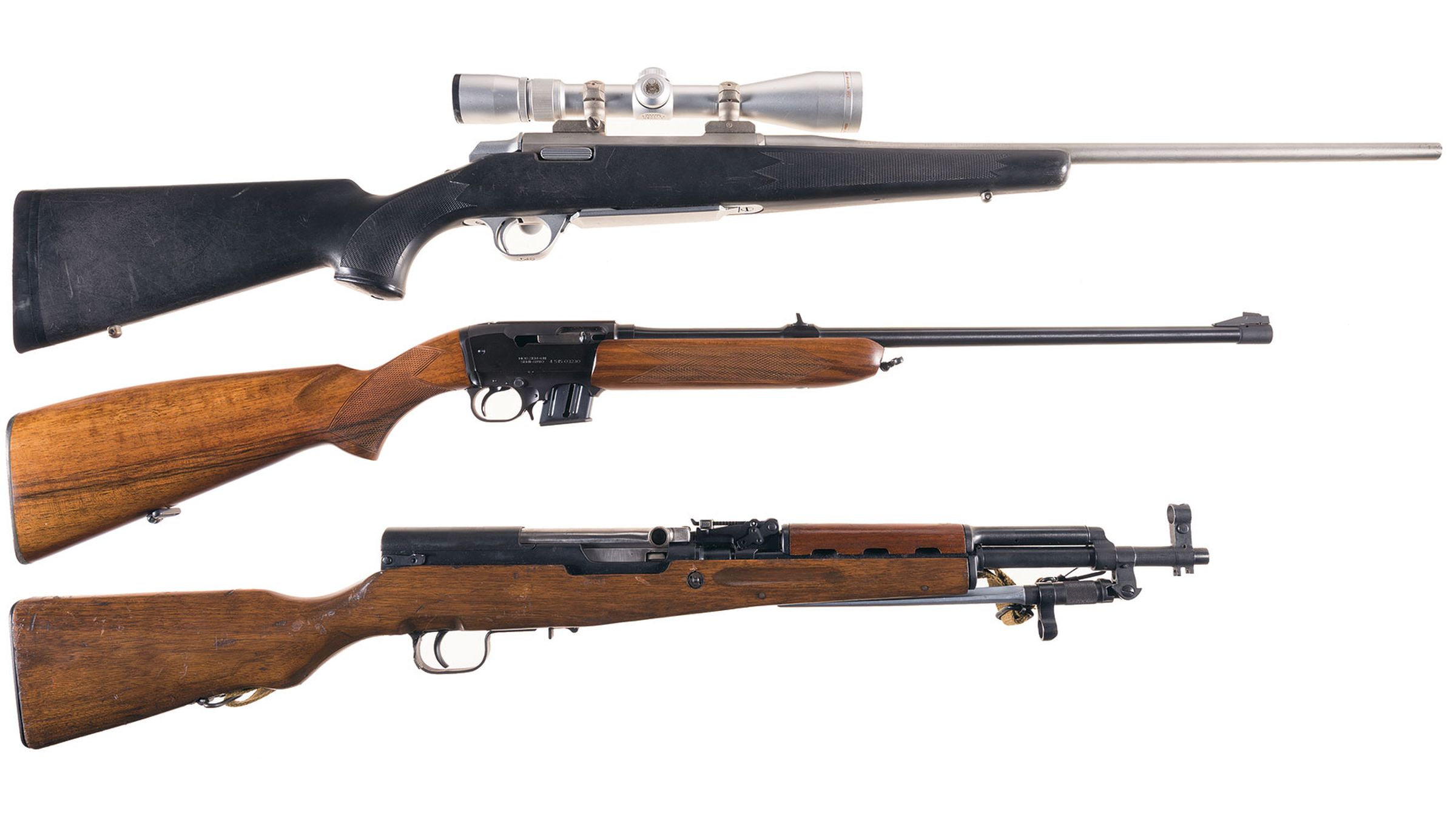Three Rifles | Rock Island Auction