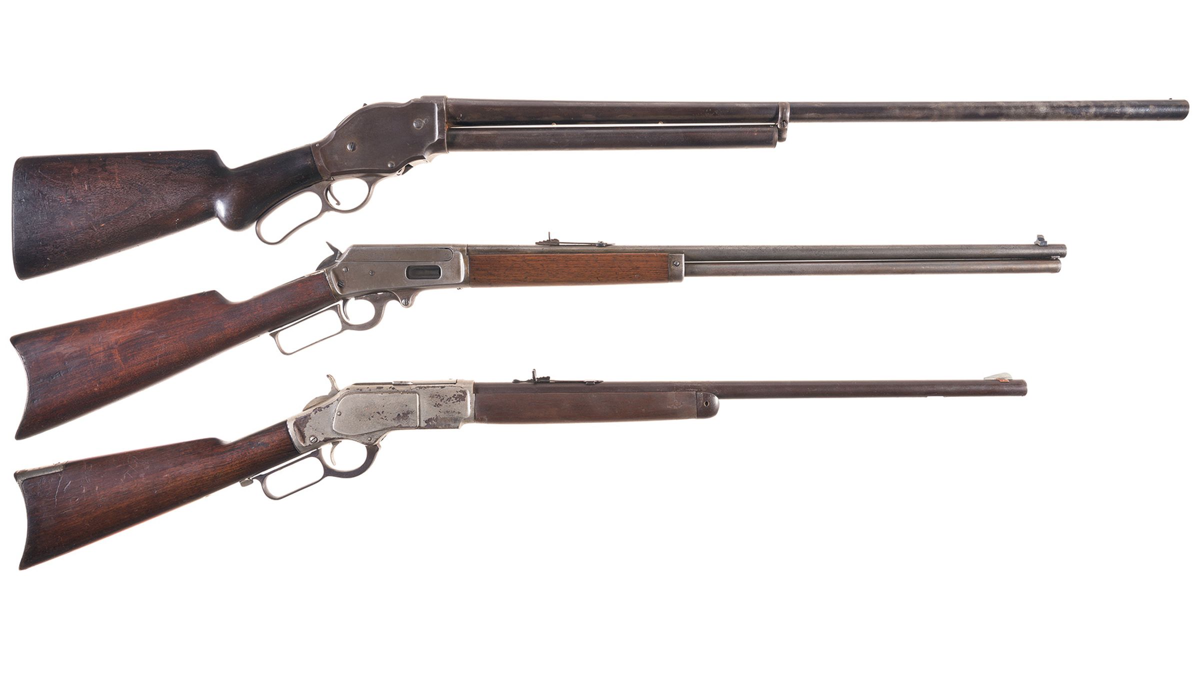 Three Antique Lever Action Longarms | Rock Island Auction