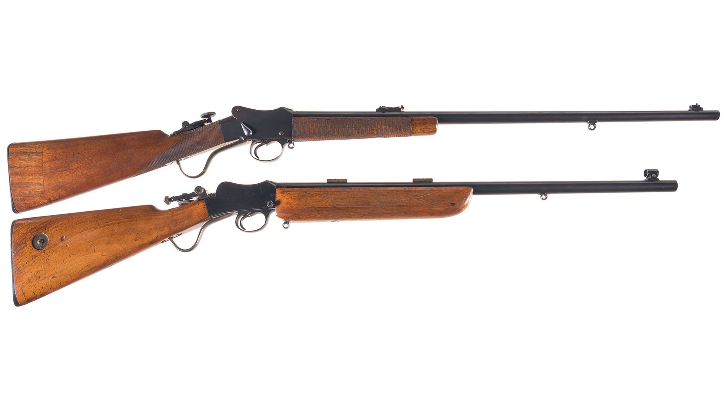 Two Martini Single Shot Rifles | Rock Island Auction