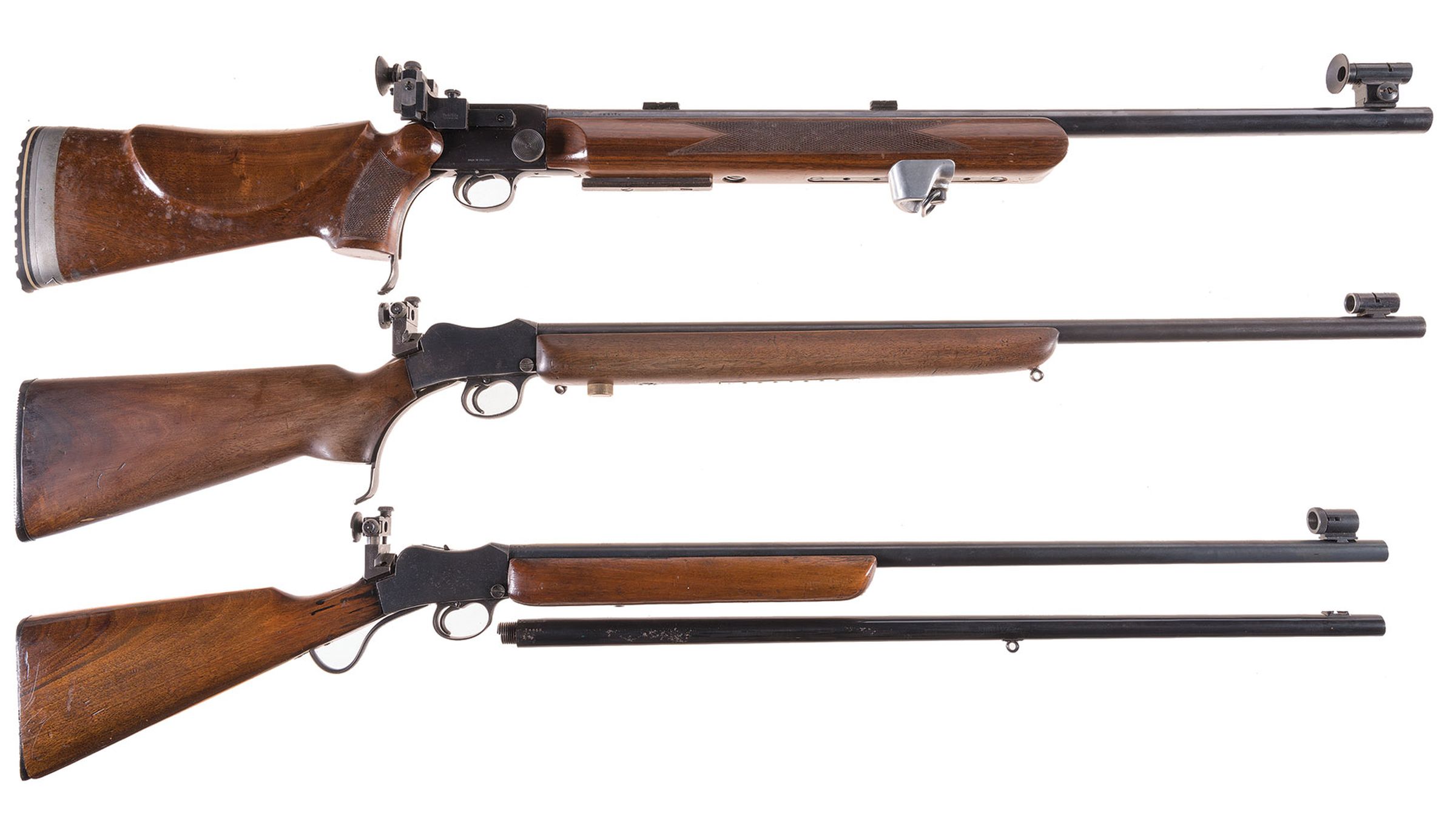 Three Birmingham Small Arms Martini Single Shot Rifles | Rock Island ...