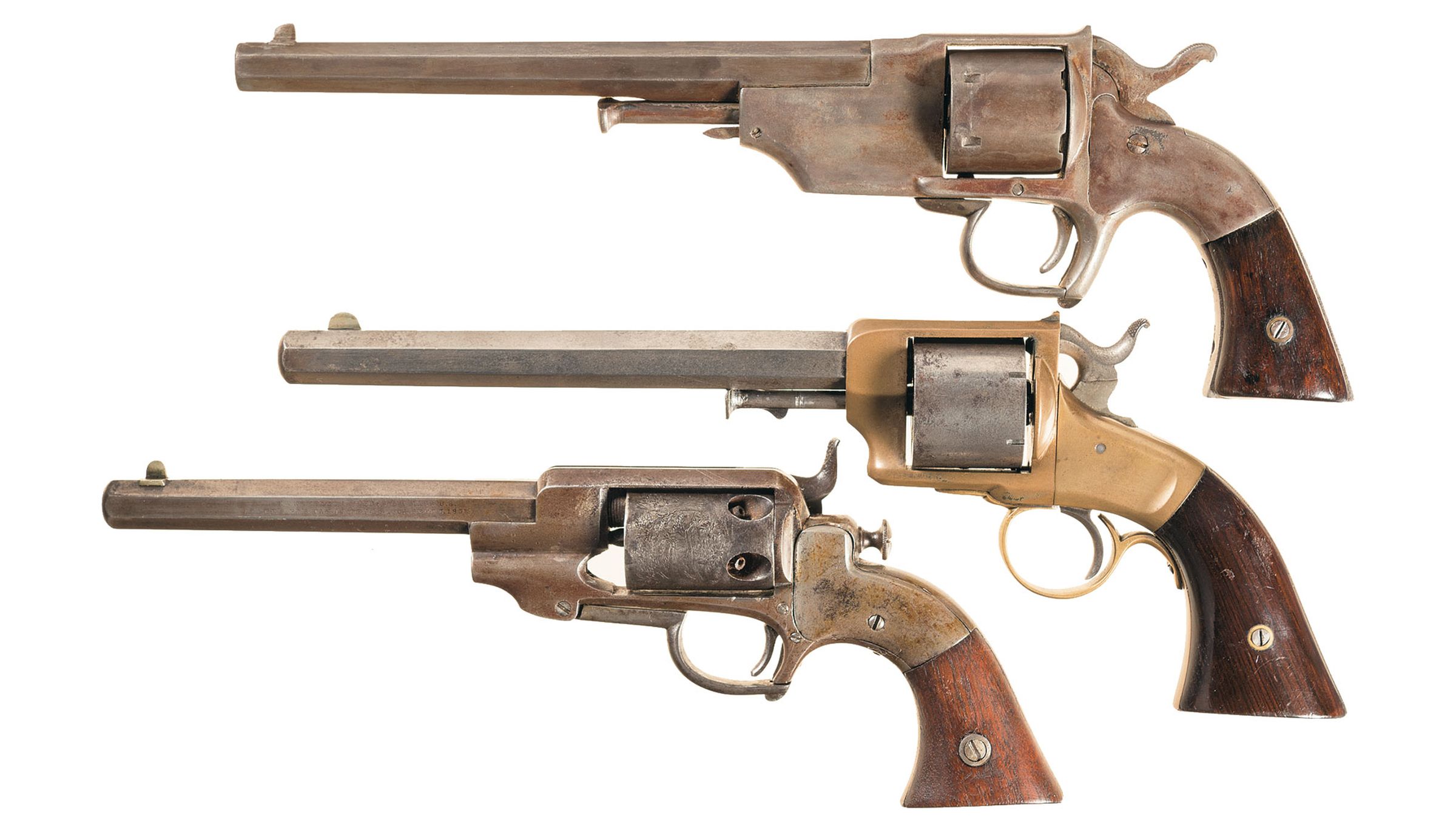 Three Antique American Revolvers | Rock Island Auction