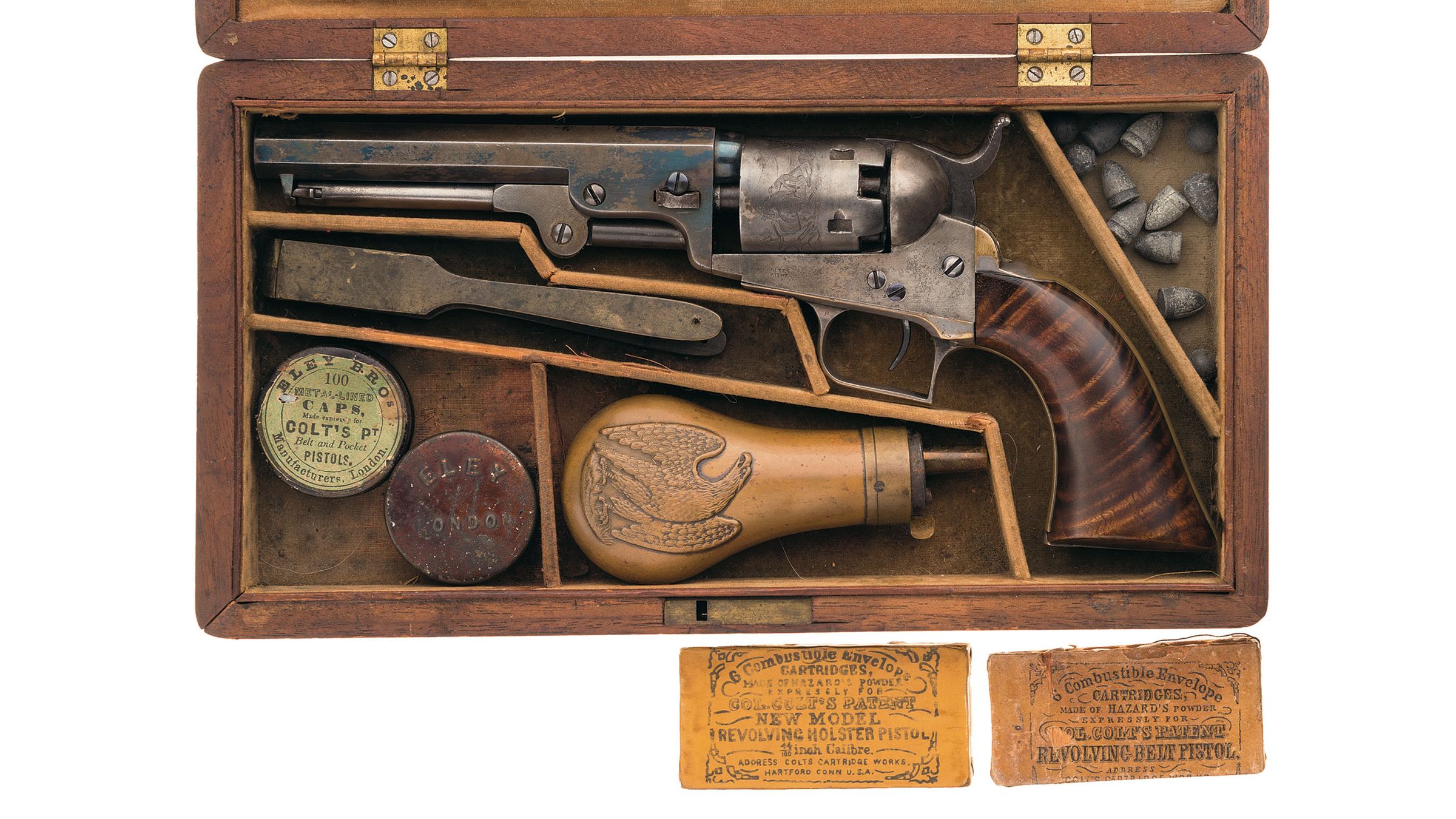 Cased Colt Model 1849 Pocket Percussion Revolver | Rock Island Auction