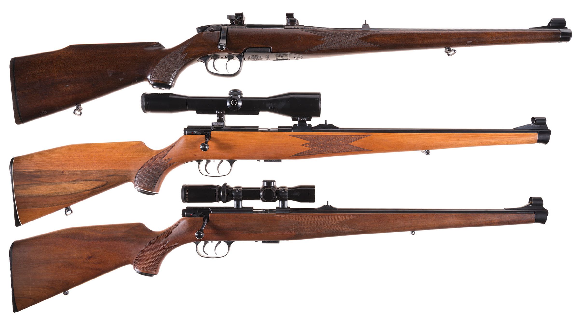 Three European Bolt Action Sporting Rifles | Rock Island Auction