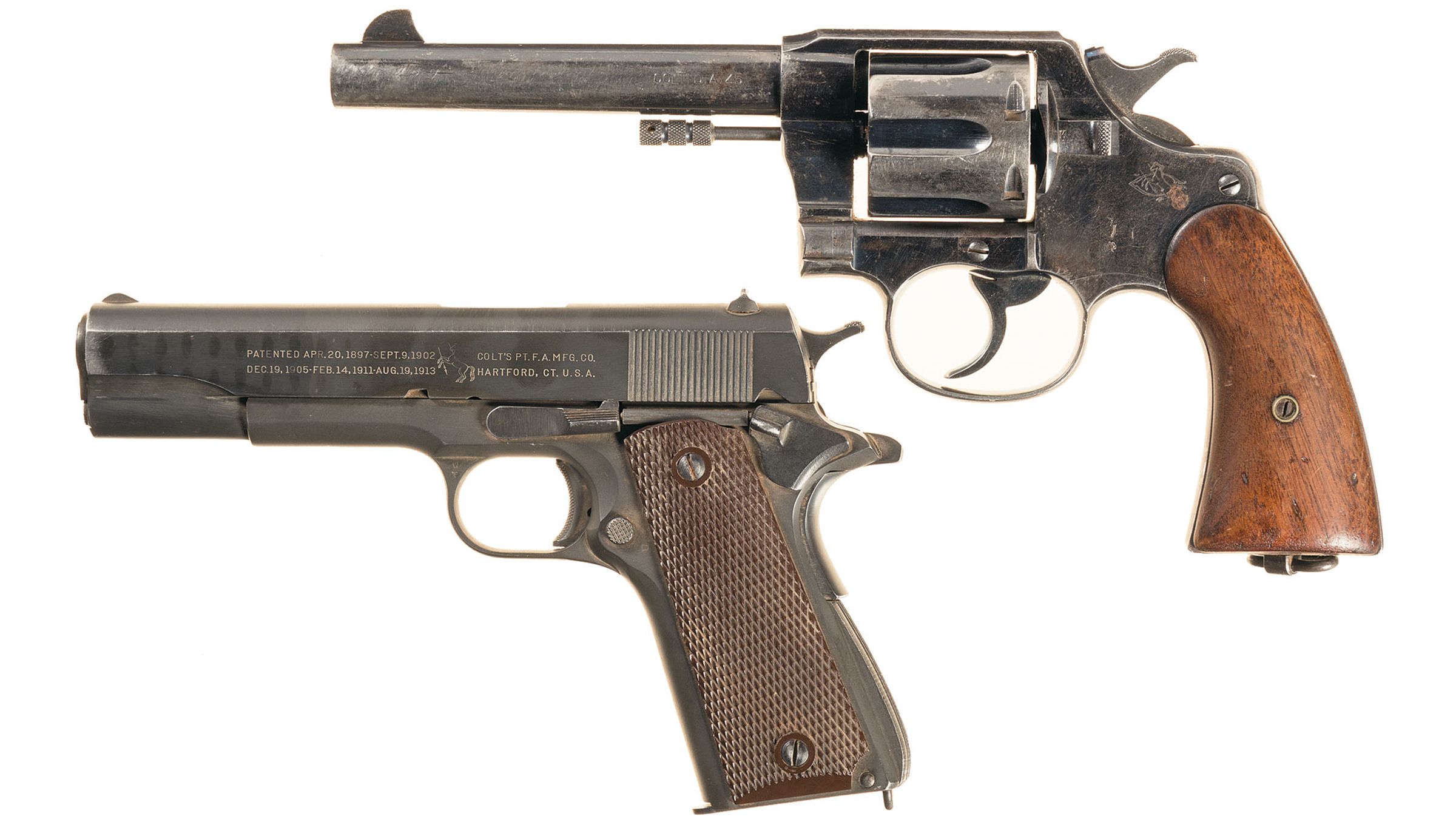 Two U.S. Military Colt Handguns | Rock Island Auction