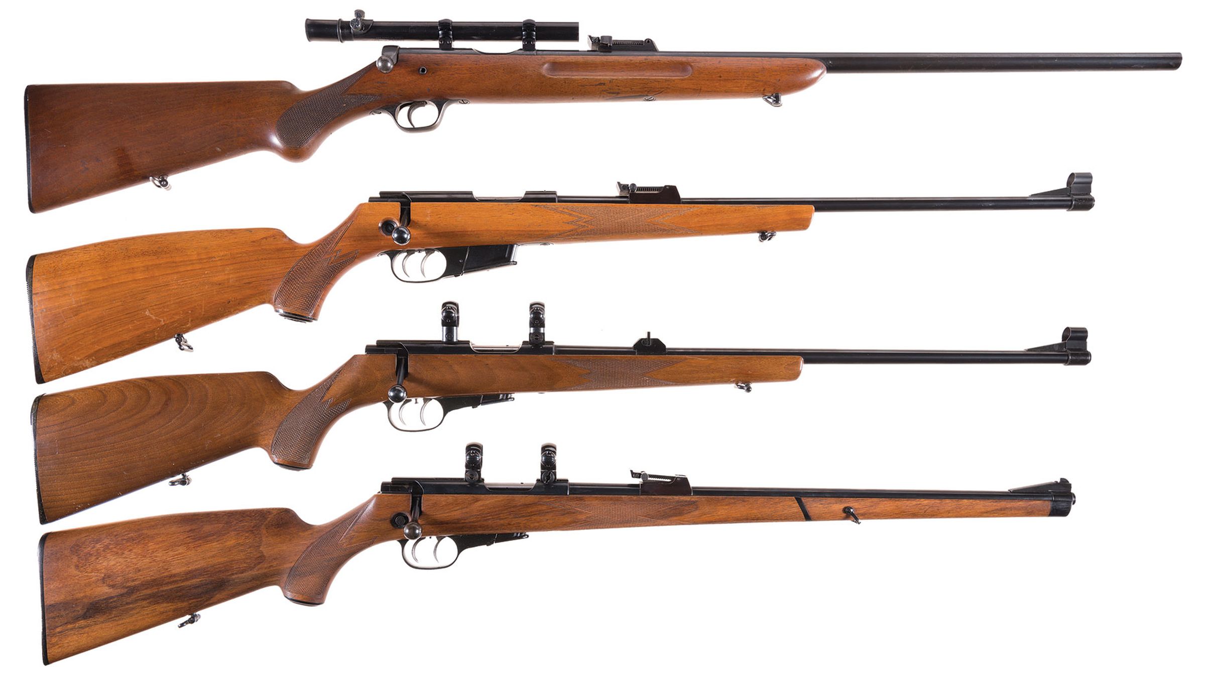 Four Walther Rimfire Bolt Action Sporting Rifles | Rock Island Auction