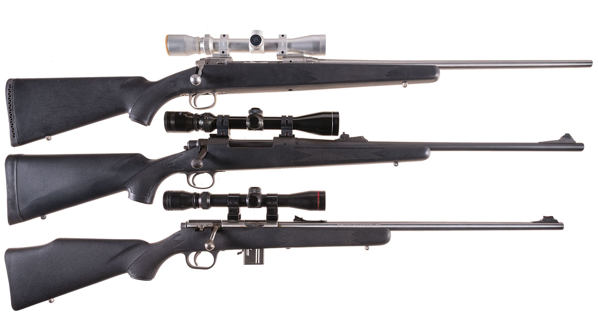 Three Scoped Bolt Action Rifles | Rock Island Auction