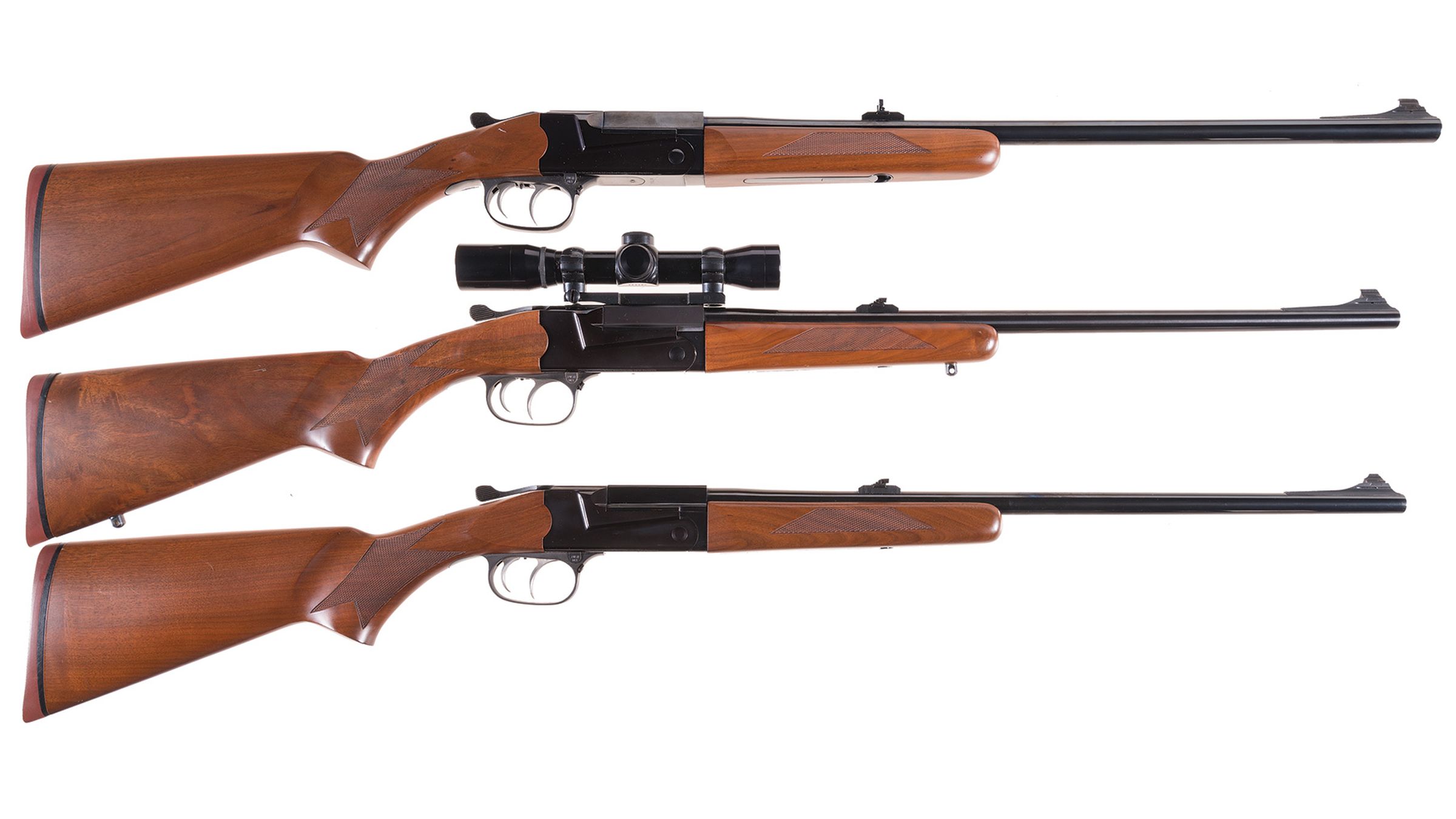 Three Thompson Center Single Shot Rifles | Rock Island Auction