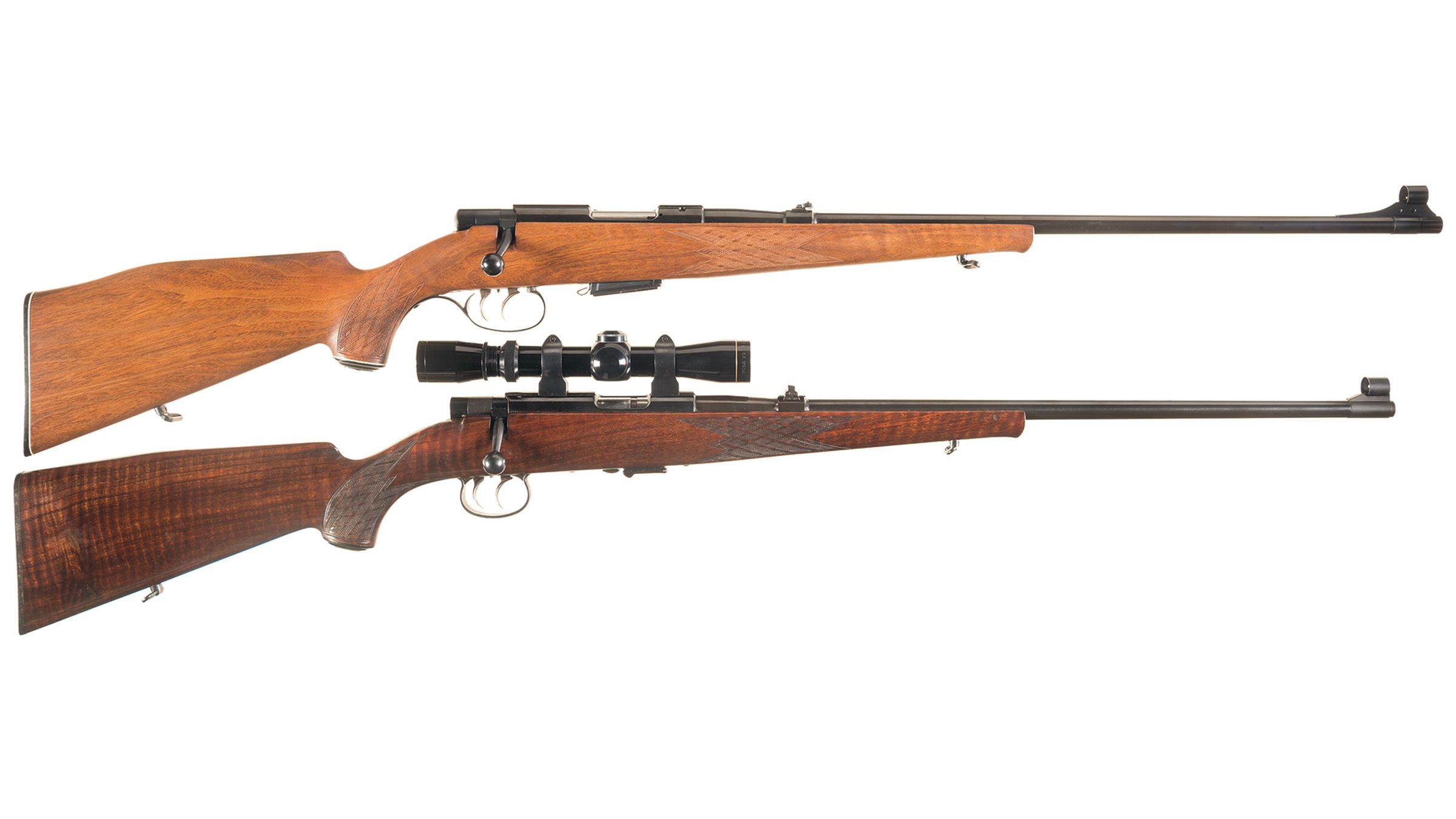 Two Anschutz Bolt Action Rifles | Rock Island Auction