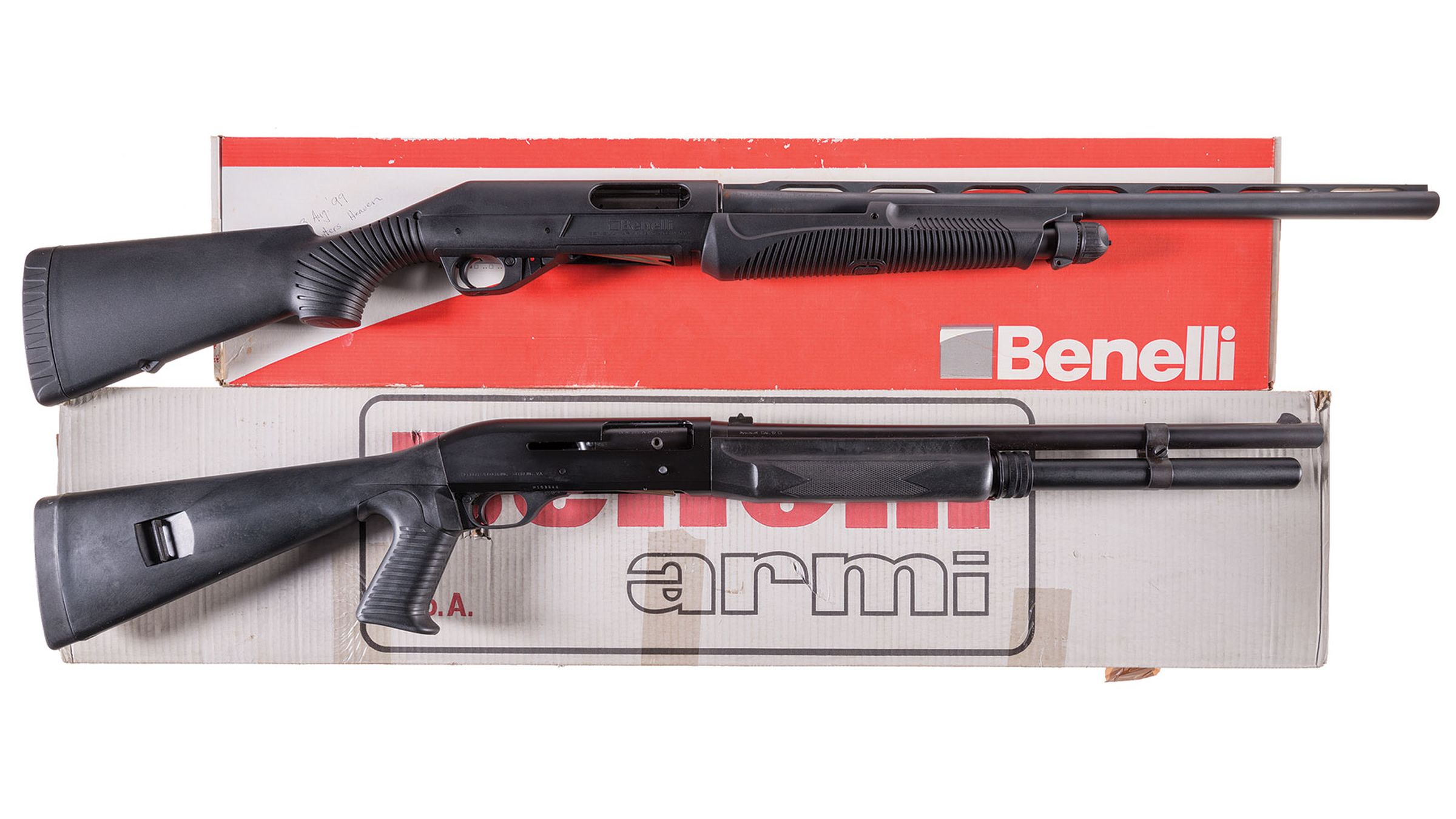 Two Benelli Shotguns with Boxes | Rock Island Auction