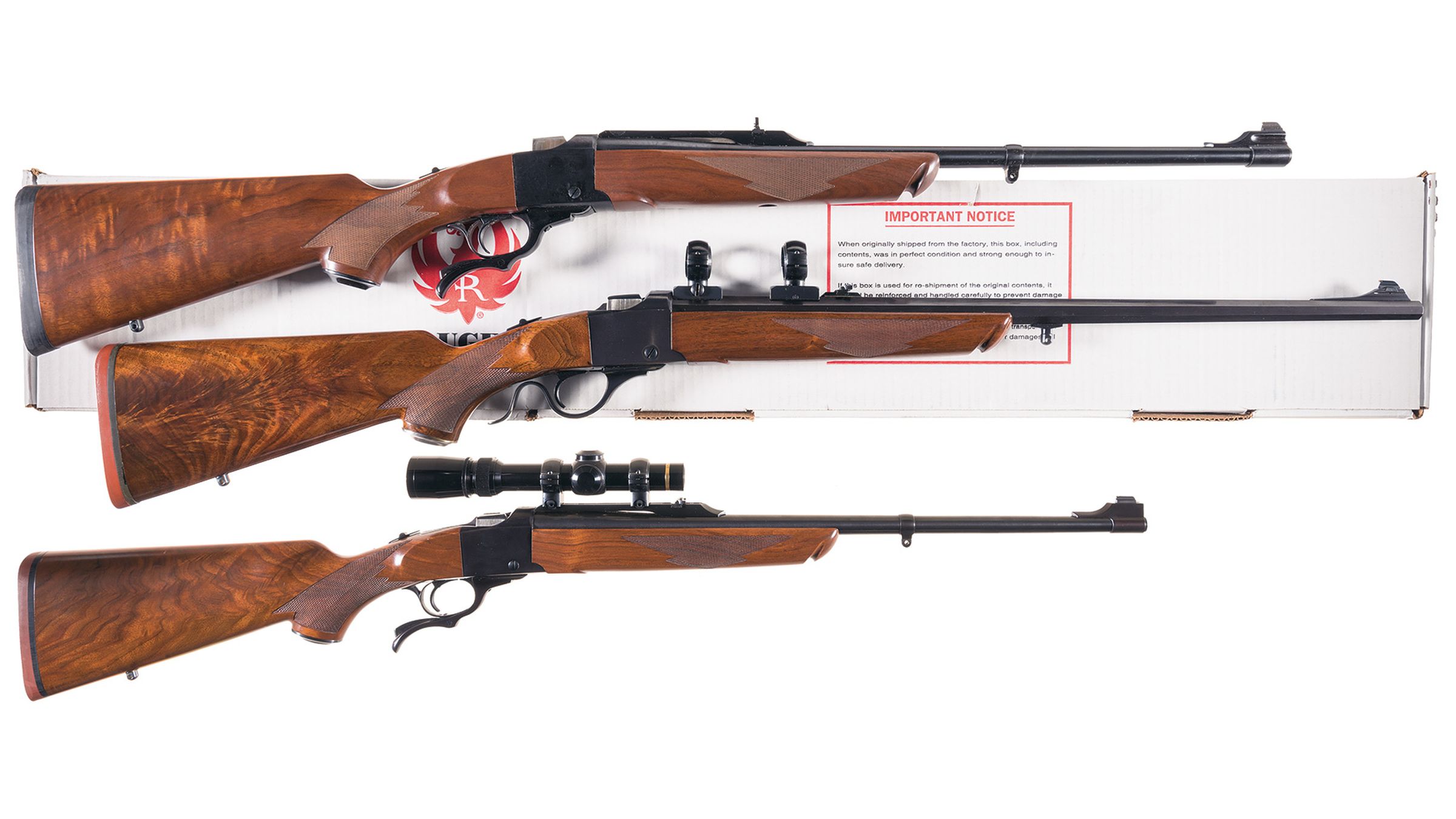 Three Ruger Single Shot Falling Block Rifles | Rock Island Auction