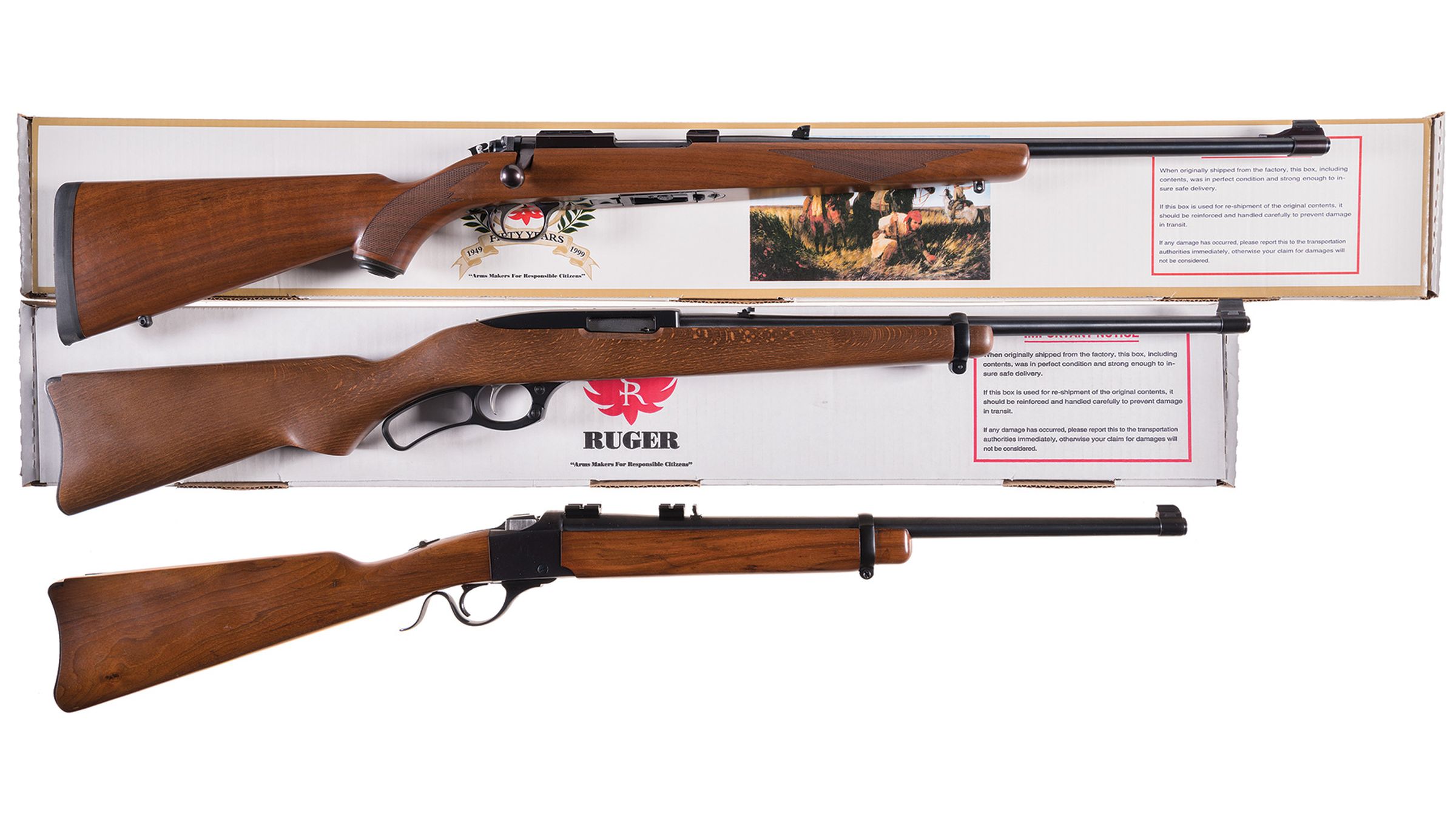 Three Ruger Sporting Rifles | Rock Island Auction