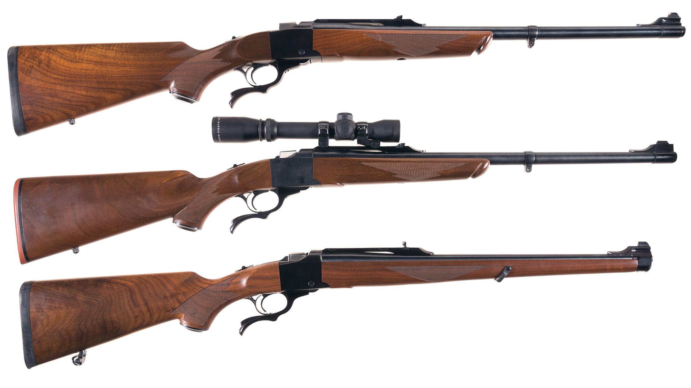 Three Ruger Single Shot Falling Block Rifles | Rock Island Auction