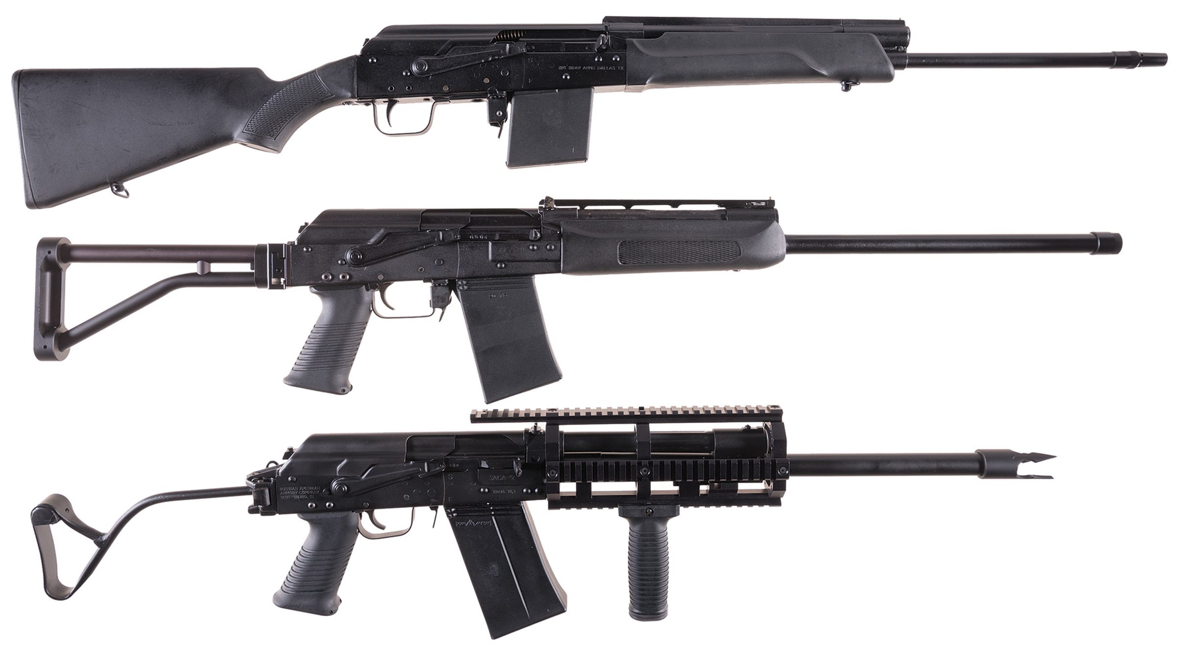 Three Saiga Semi-Automatic Shotguns | Rock Island Auction