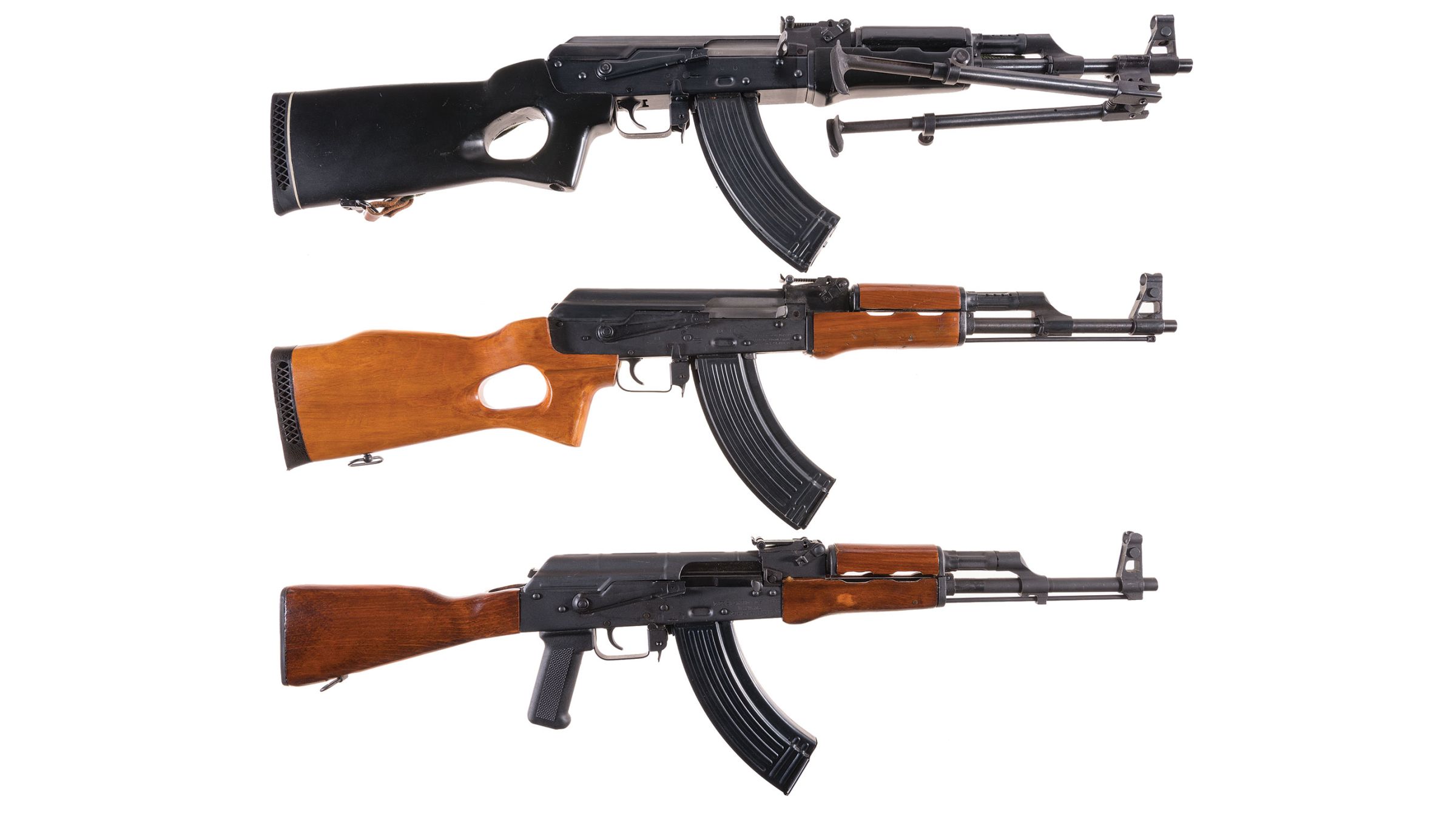 Three Semi-Automatic AK Pattern Rifles | Rock Island Auction