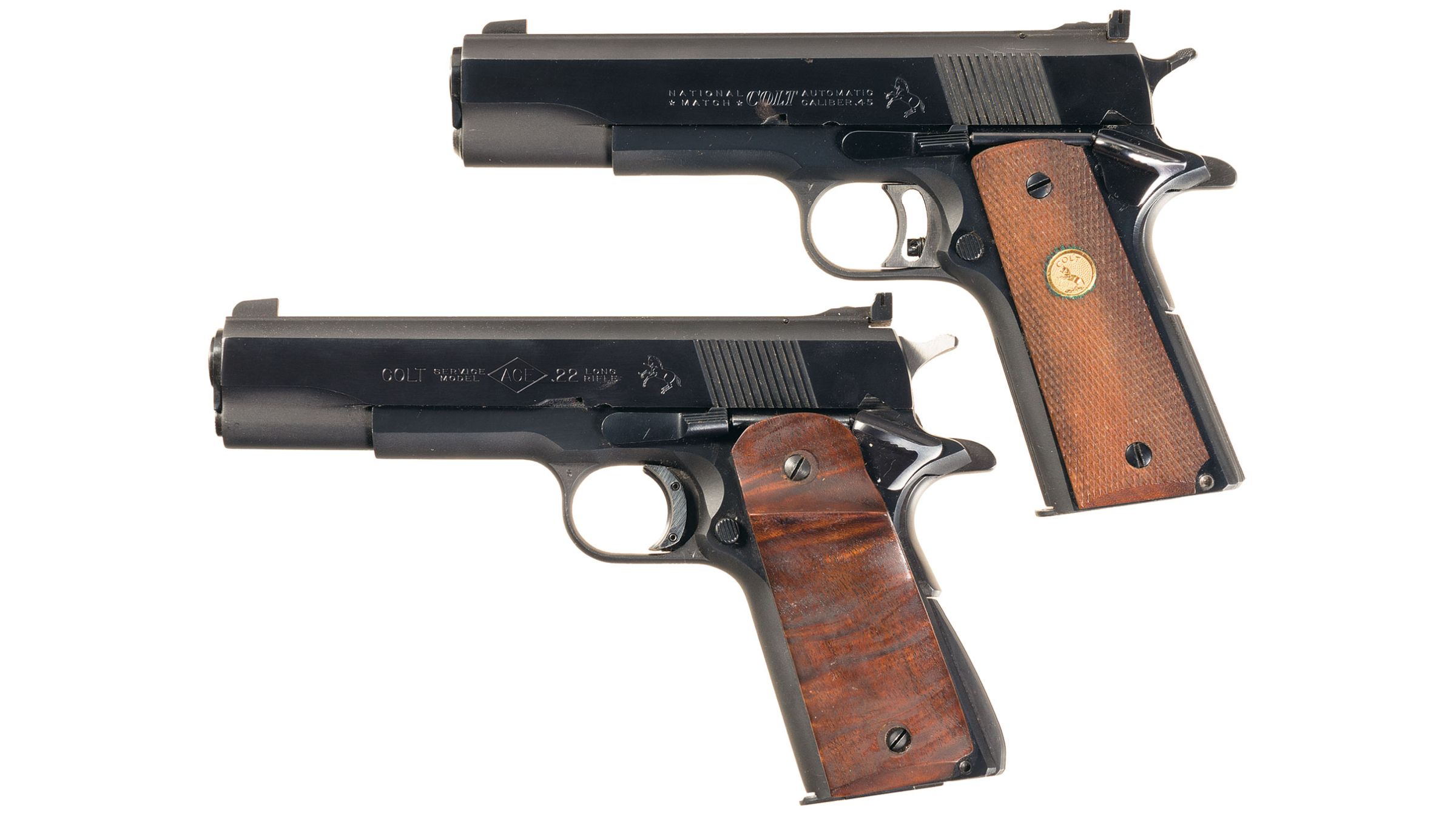 Cased Pair of Colt Semi-Automatic Pistols | Rock Island Auction