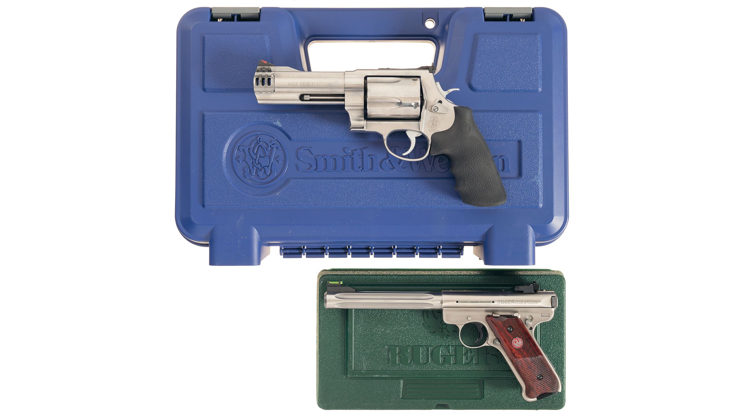 Two Hand Guns with Cases | Rock Island Auction