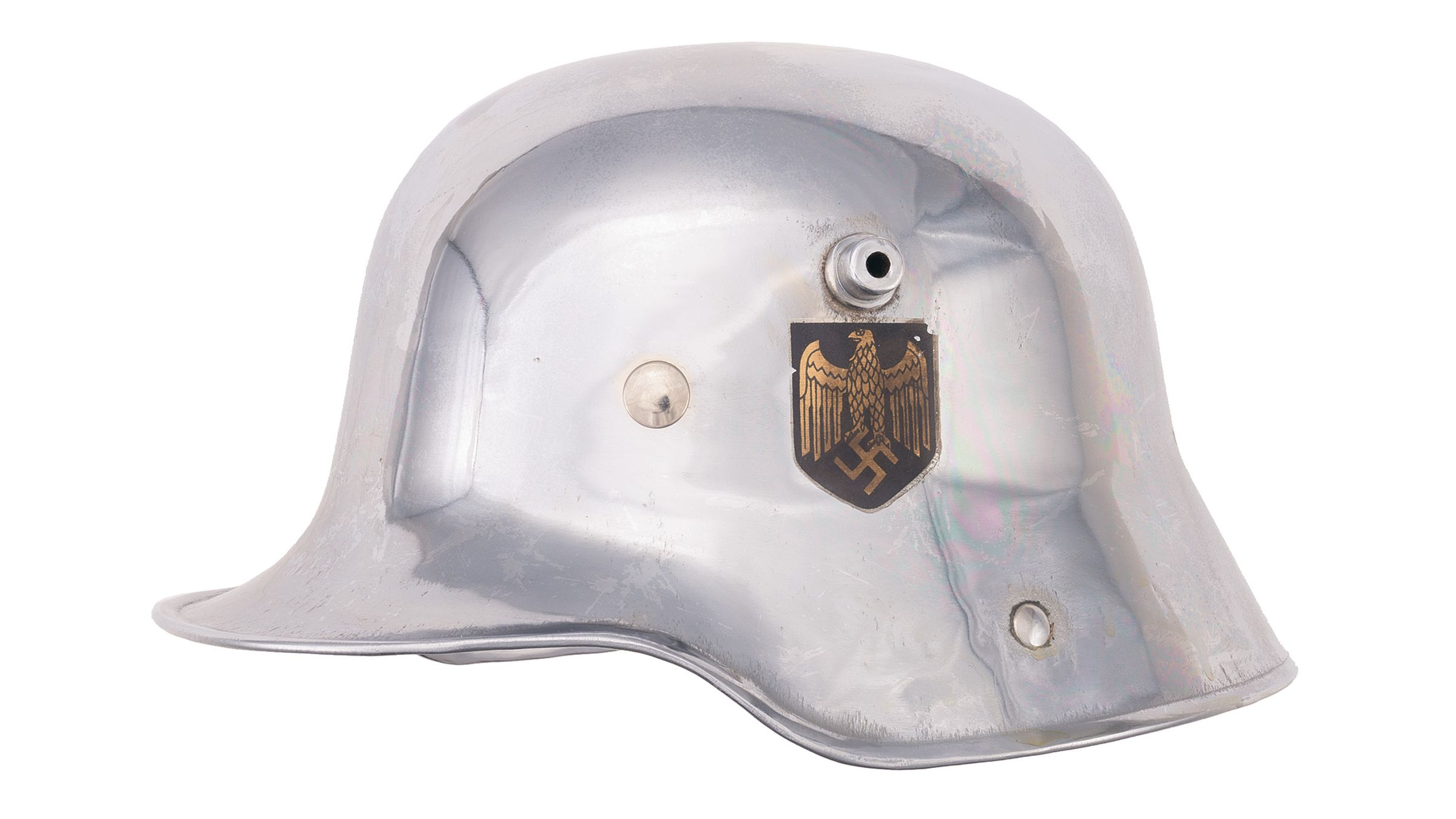 1918 Stahlhelm, 'SS Double Decal' Style | Rock Island Auction