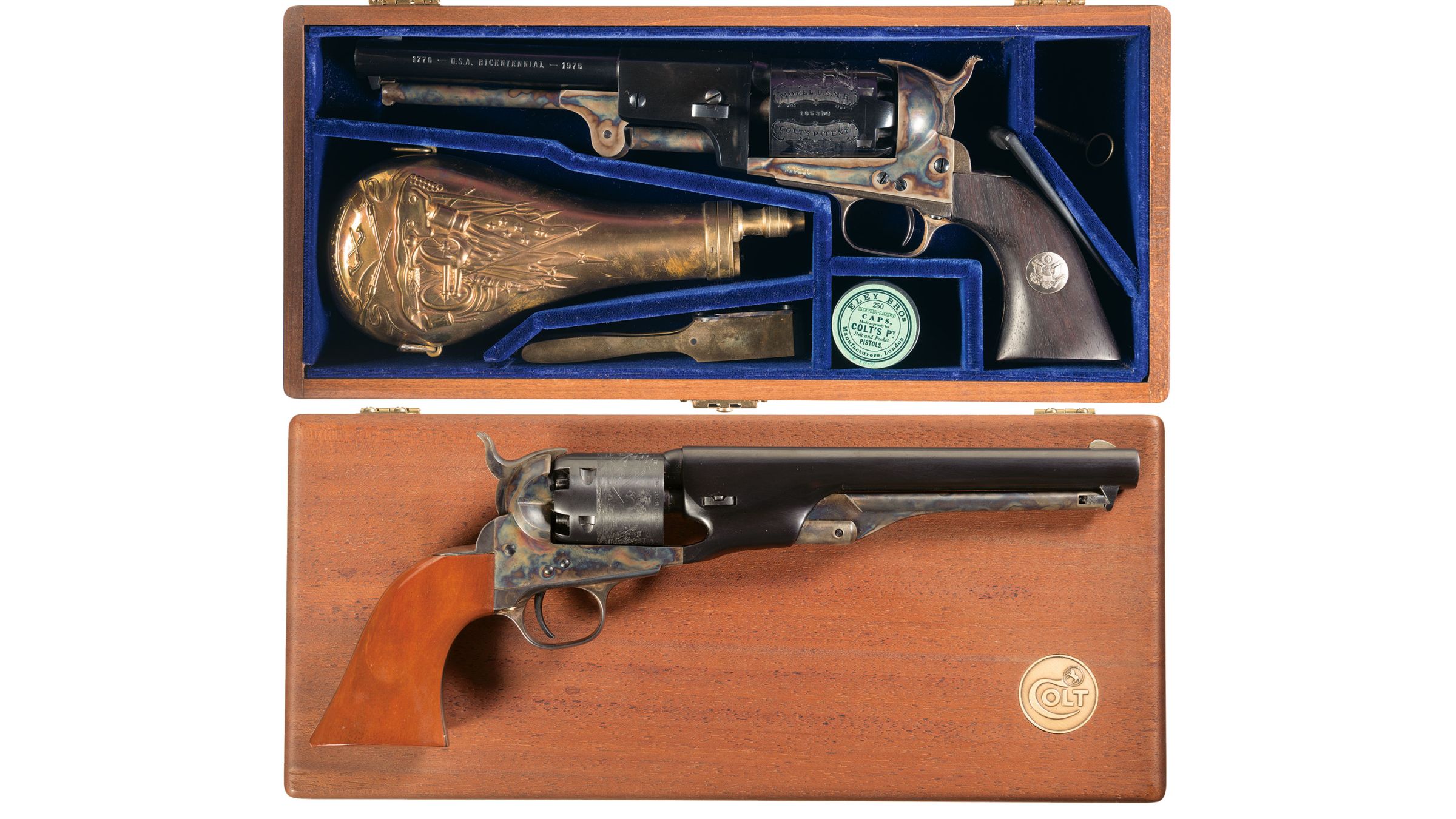 Two Cased Colt Black Powder Series Percussion Revolvers | Rock Island ...