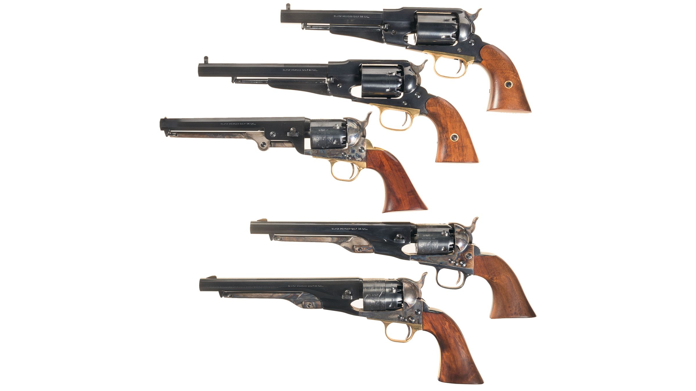 Five Contemporary Percussion Revolvers | Rock Island Auction