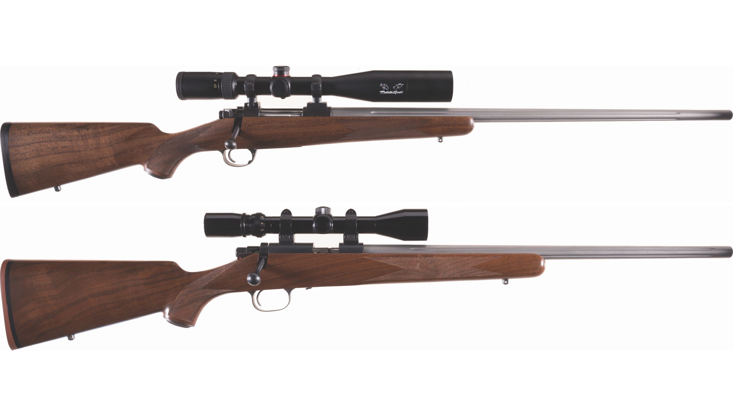 Two Kimber Bolt Action Rifles with Scopes | Rock Island Auction