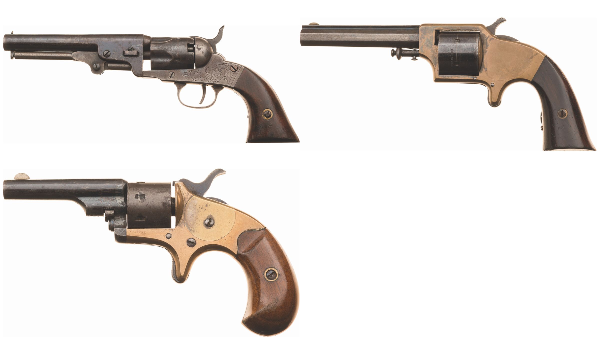 Three Antique American Revolvers | Rock Island Auction