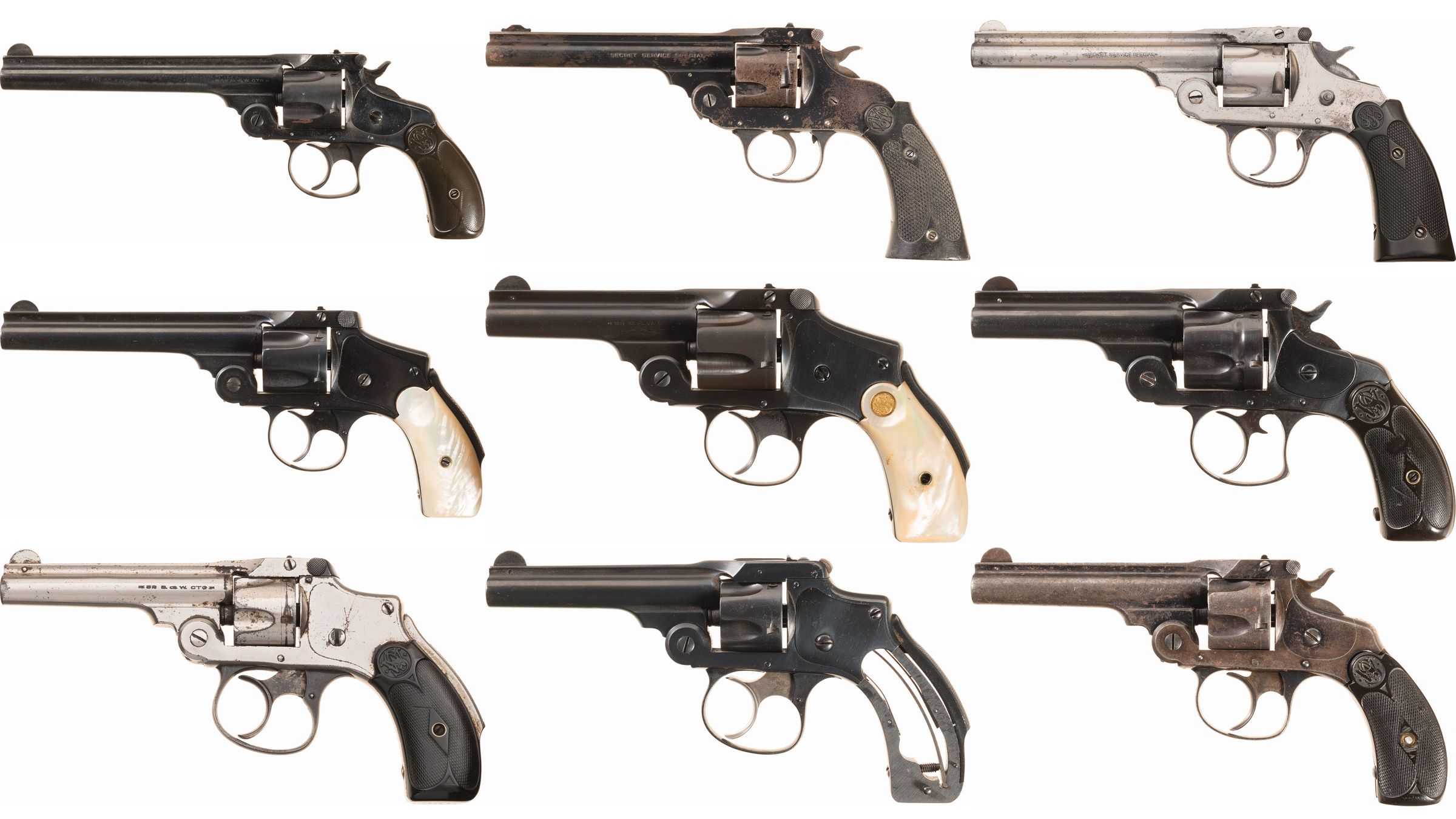 Nine Double Action Revolvers | Rock Island Auction