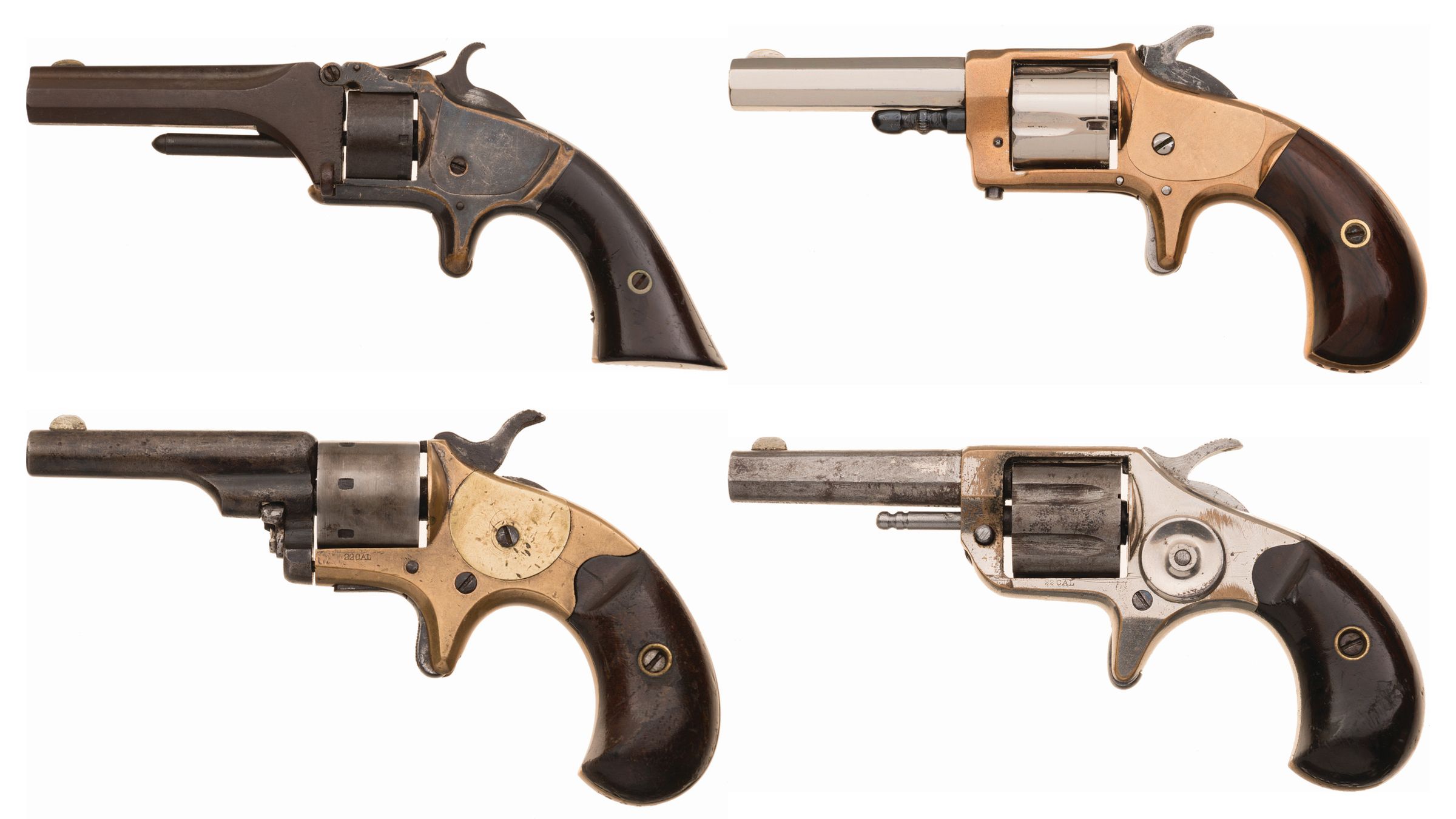 Four Antique American Spur Trigger Revolvers | Rock Island Auction